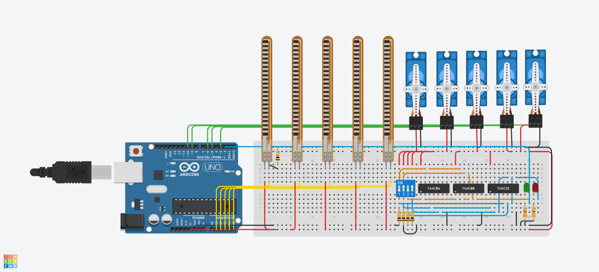 Gesture Controlled Hand (TinkerCad) : 9 Steps - Instructables