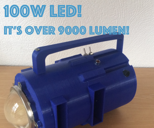 100W LED - Flashlight : 5 Steps (with Pictures) - Instructables