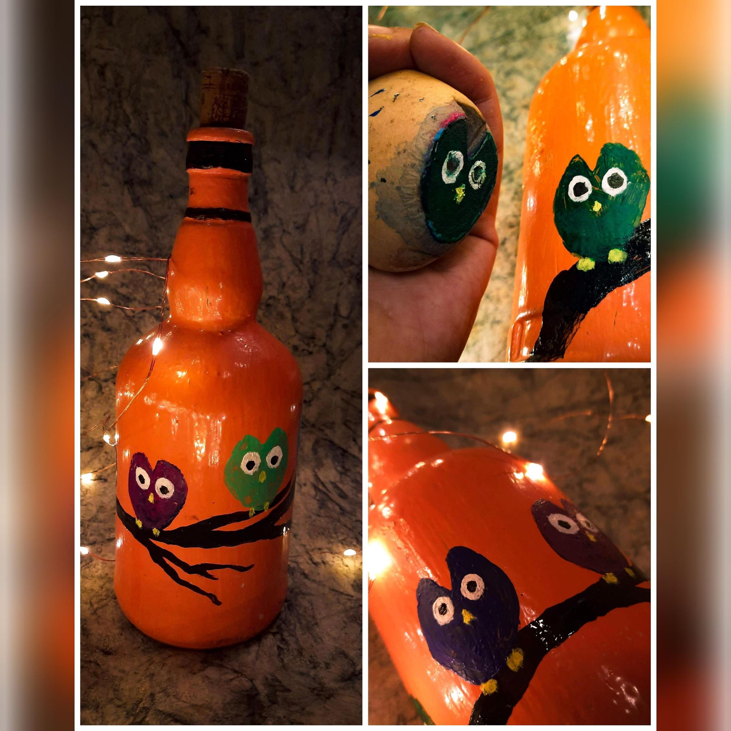 Owl Potato Block Printing on Bottle : 11 Steps - Instructables