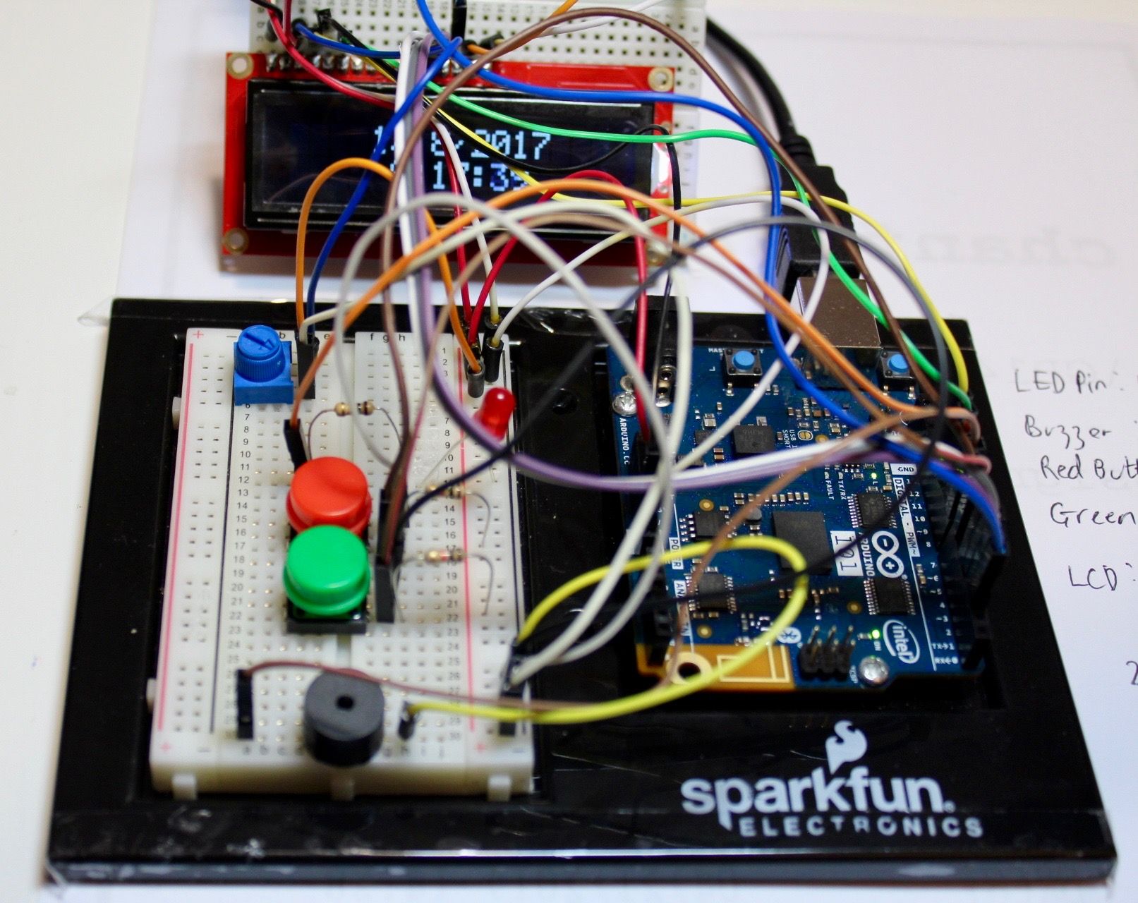 Alarm Clock Using the RTC of the Arduino 101 : 5 Steps - Instructables