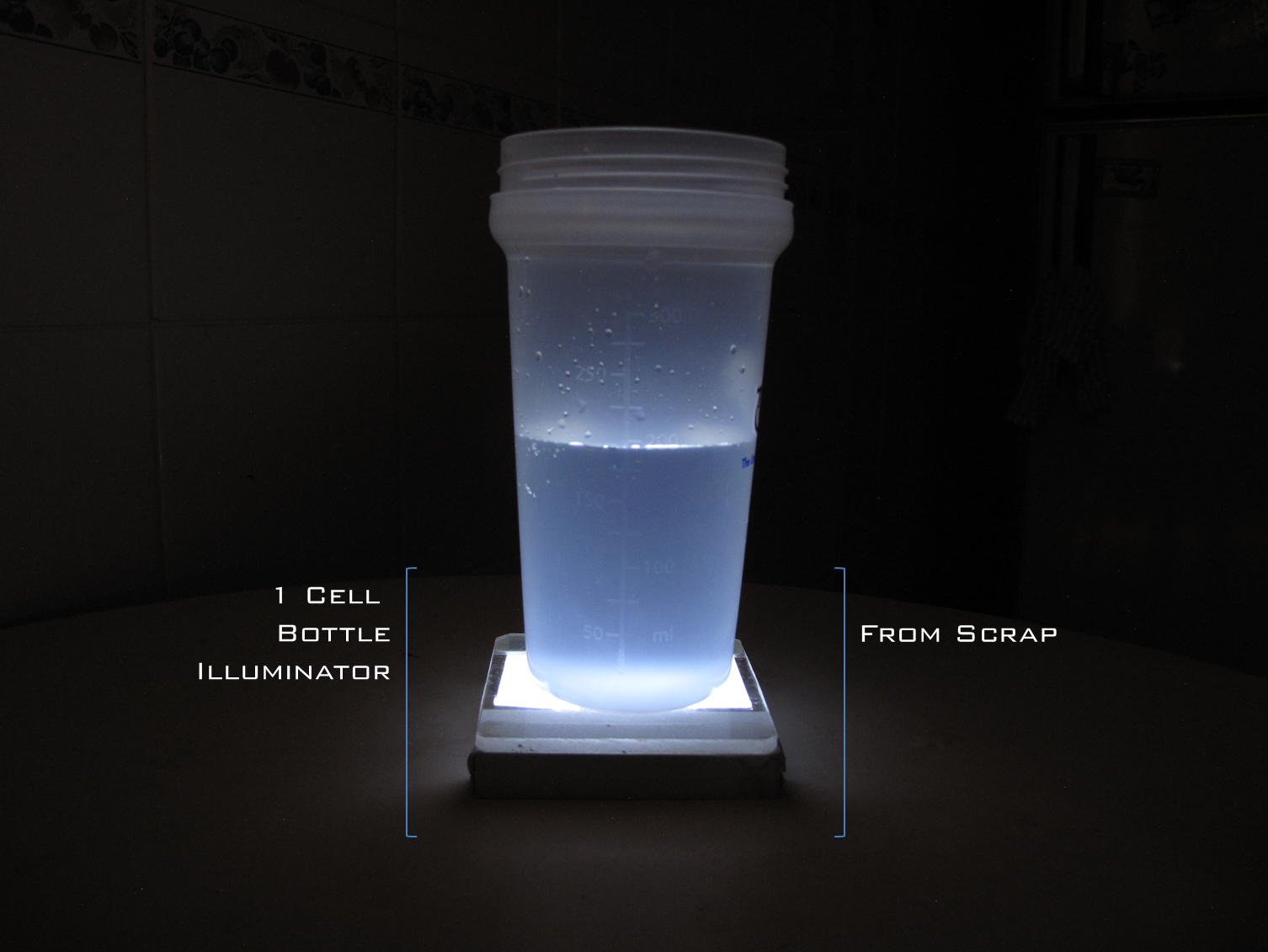 1 Cell Bottle Illuminator - From Scrap : 9 Steps - Instructables