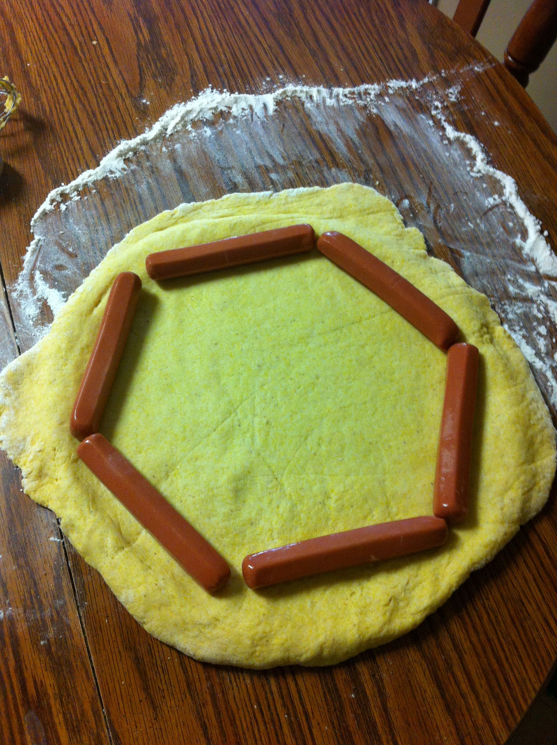 Corn Dog Pizza With Dipping Sauces : 4 Steps (with Pictures ...