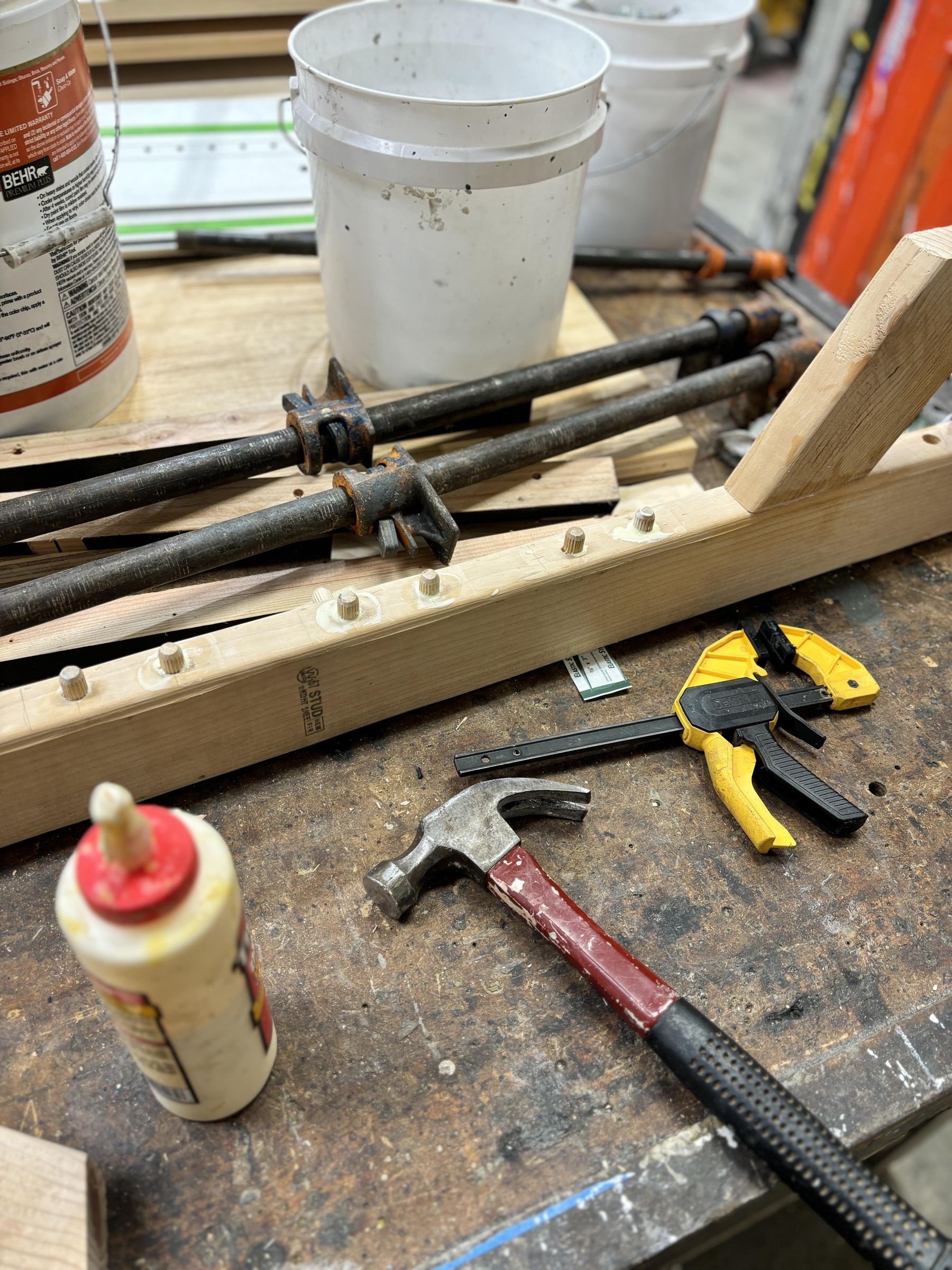 DIY: Build a Skateboard Rack From 2x4 Stud Wood : 7 Steps (with ...