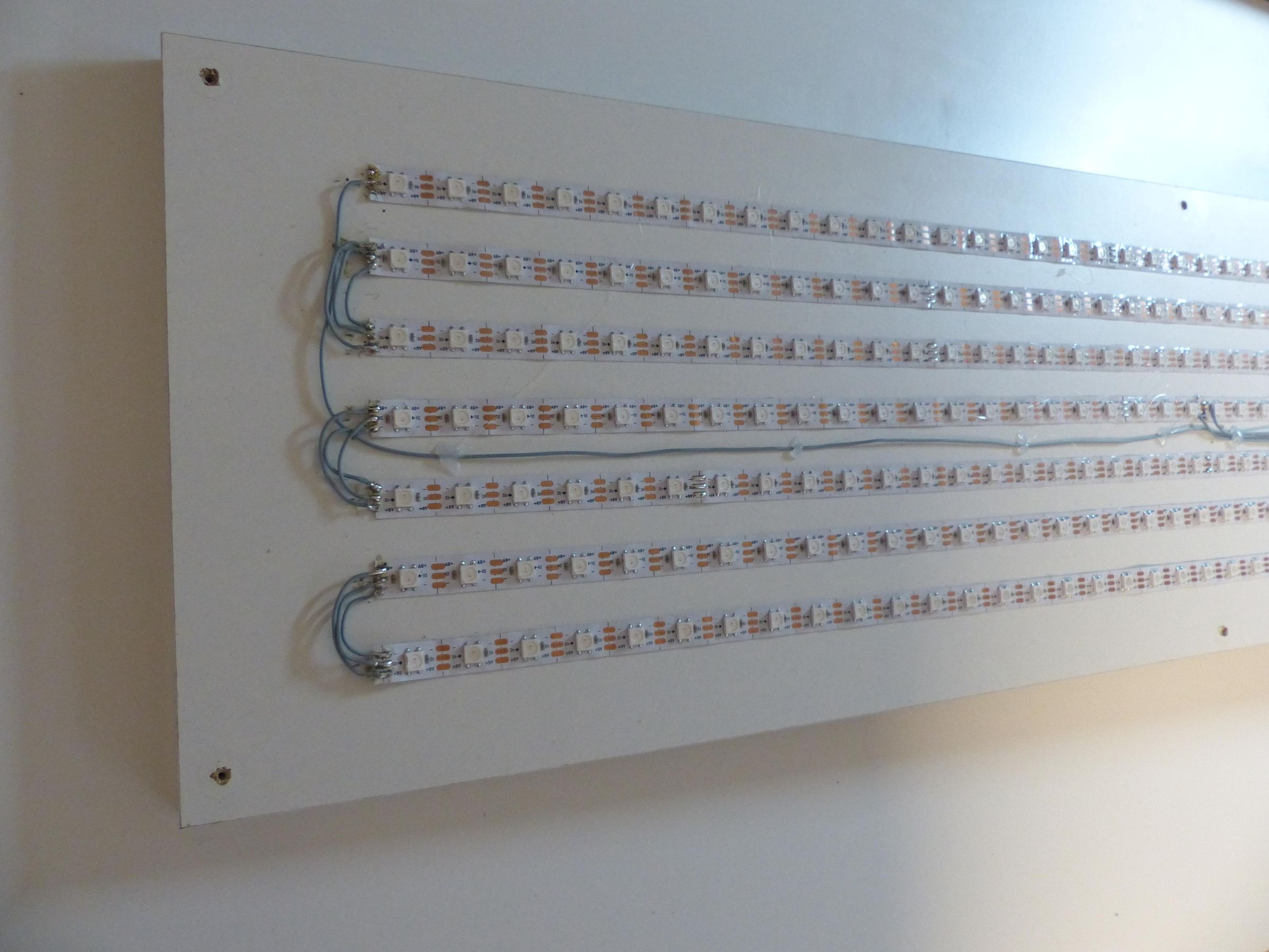 WiFi Controlled LED Strip Matrix Display Clock Light : 3 Steps (with ...