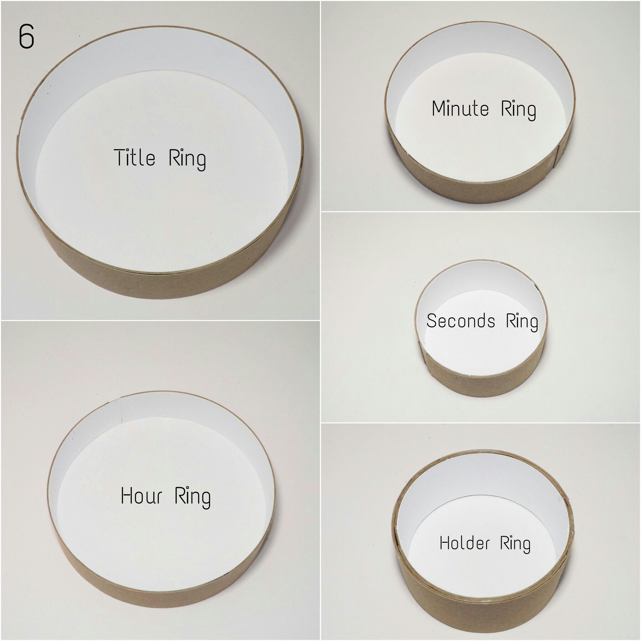 Cardboard Paper Ring Clock : 10 Steps (with Pictures) - Instructables