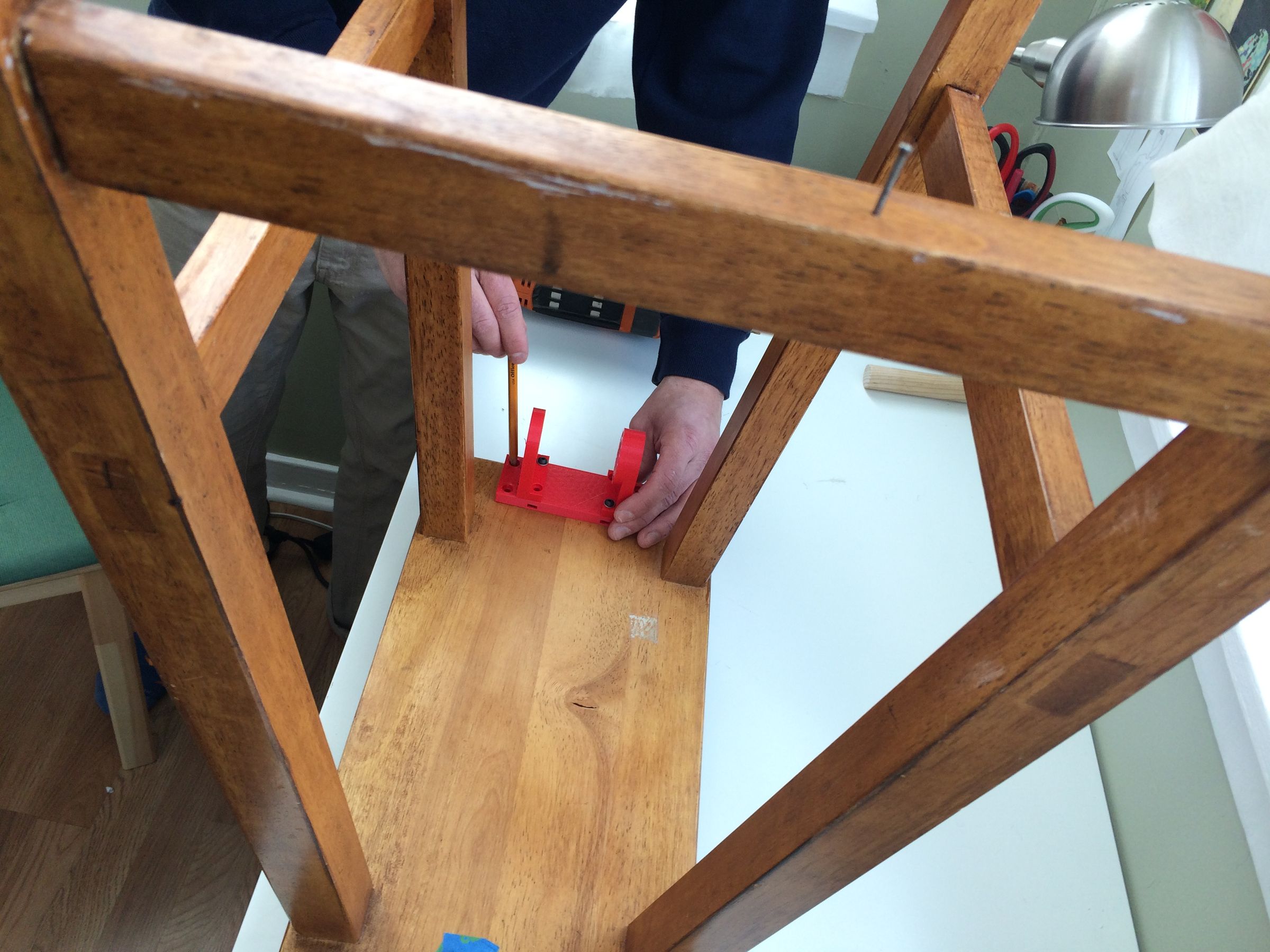 Tablet Weaving Loom Using a Wooden Stool : 7 Steps (with Pictures ...