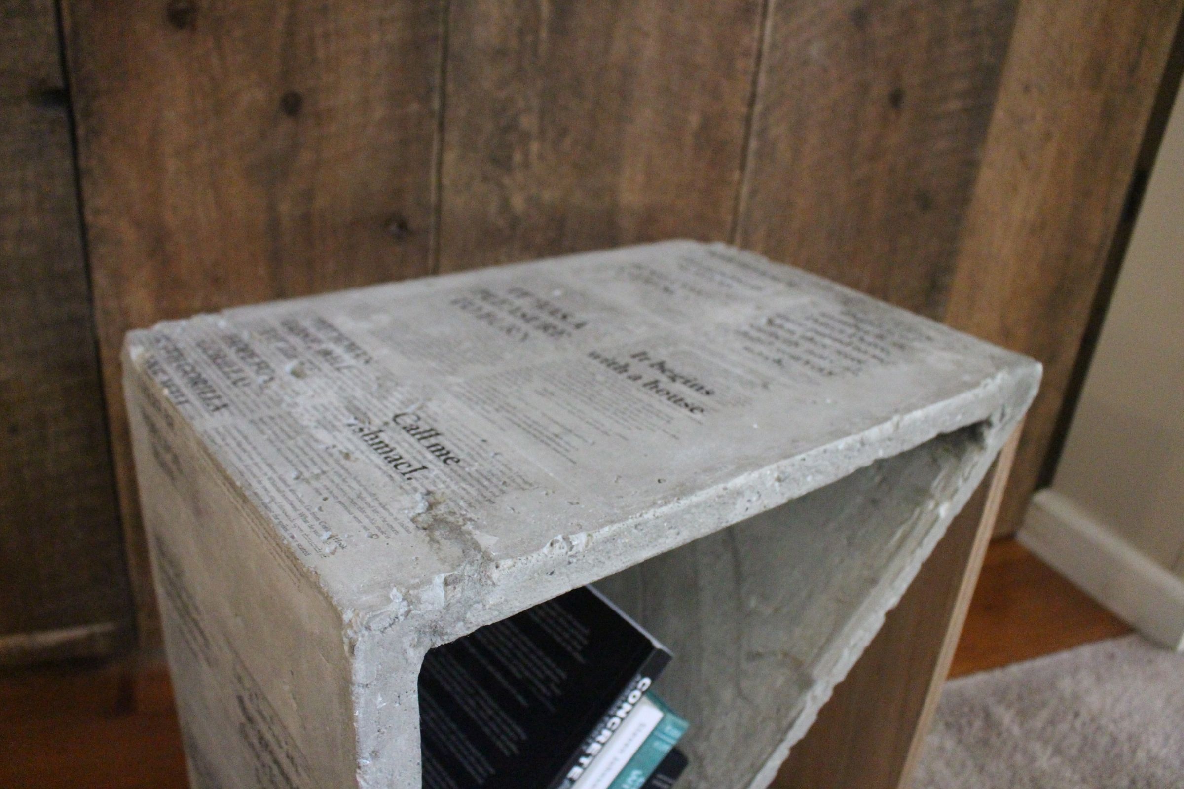 Hardcover-- Concrete End Table : 13 Steps (with Pictures) - Instructables
