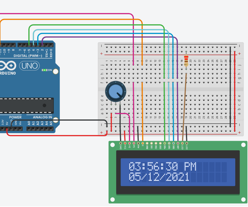 Digital Clock Using Tinkercad 5 Steps Instructables