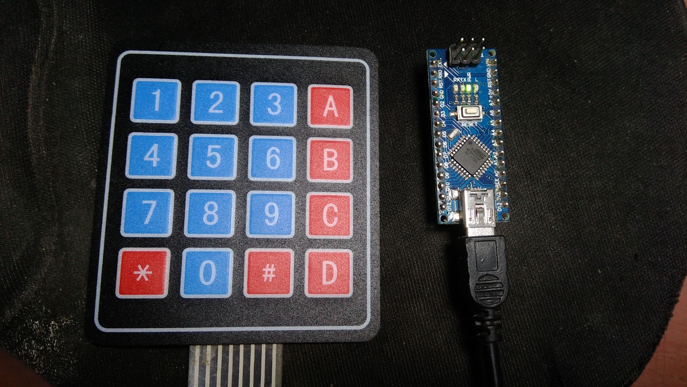 4x4 Matrix Membrane Keypad Using Arduino Nano : 4 Steps - Instructables