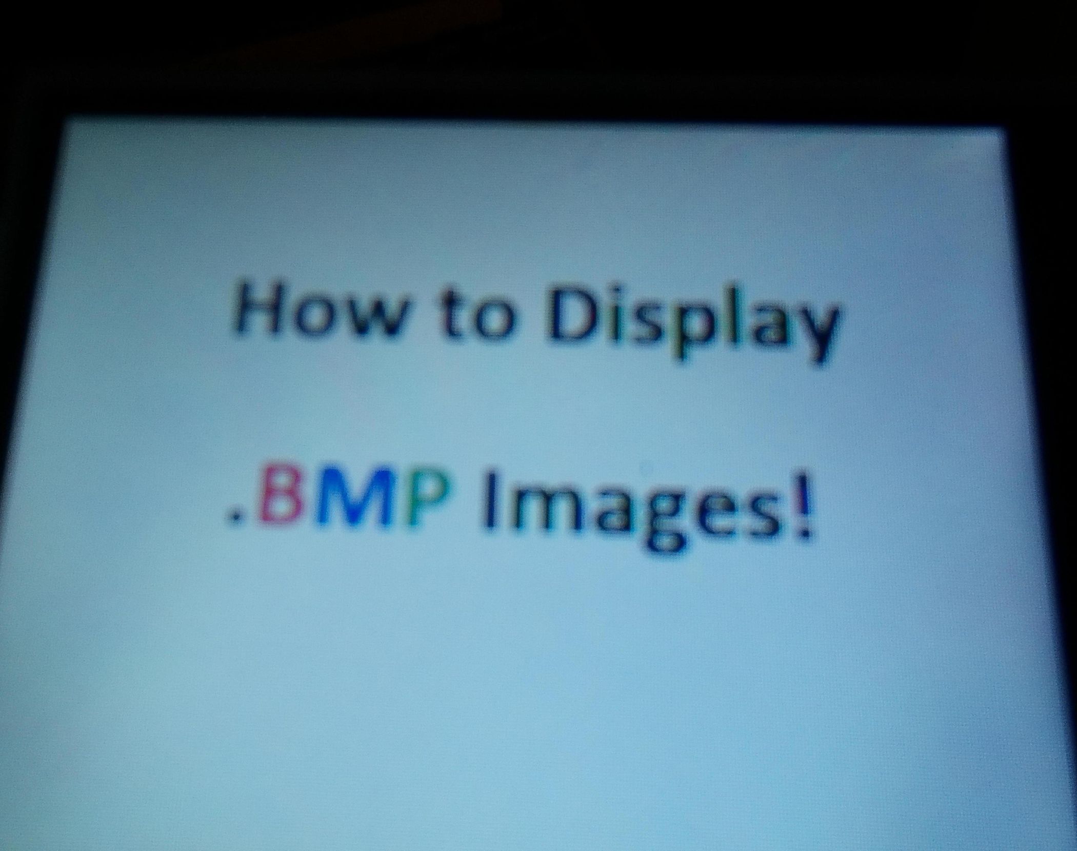 How to Use a TFT 2.8" Touchscreen to Display .bmp Images : 4 Steps ...