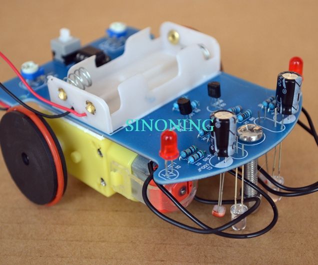 DIY Smart Robot Tracking Car Kits Tracking Car Photosensitive : 7 Steps ...