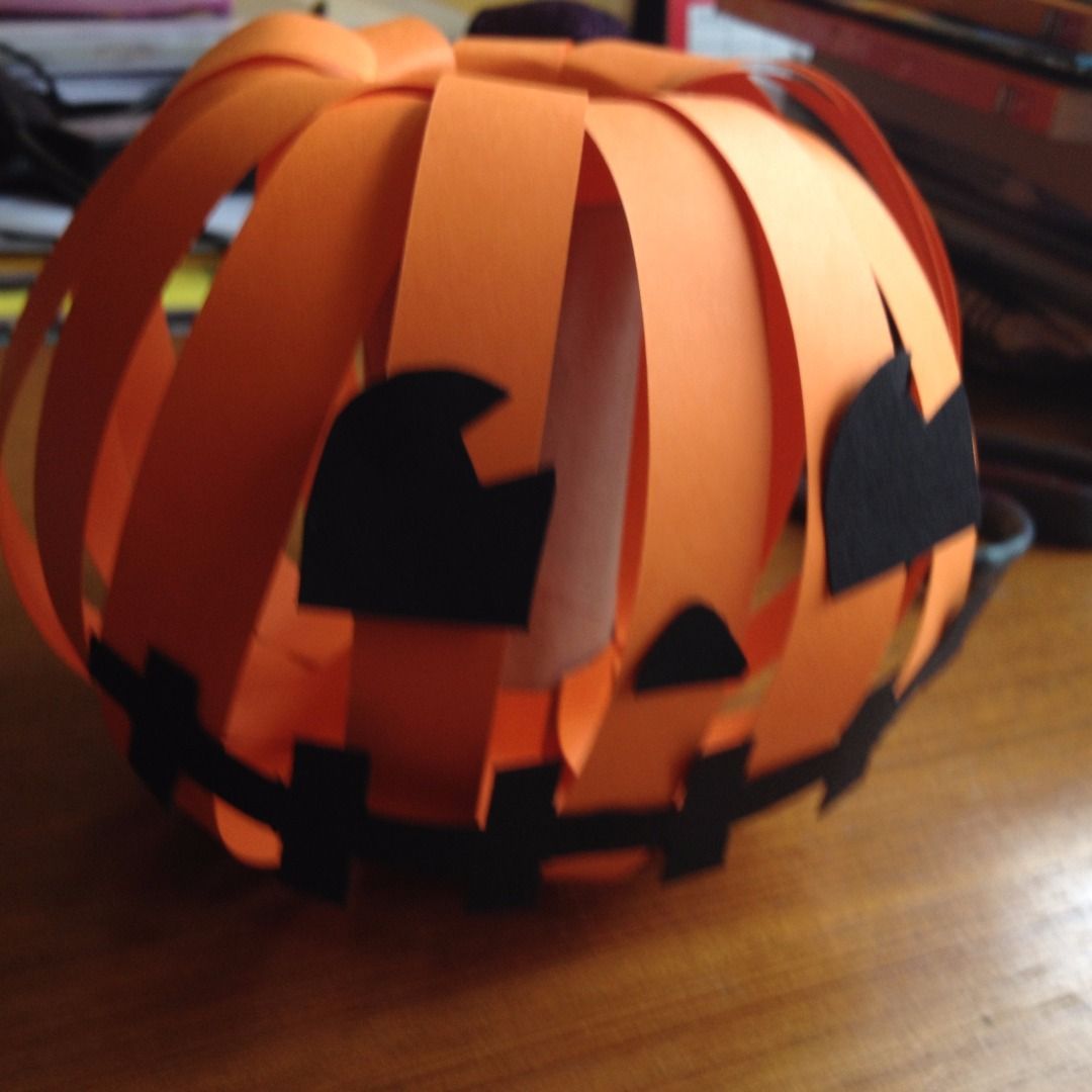 Simple Cardboard Pumpkin Decoration : 4 Steps (with Pictures ...