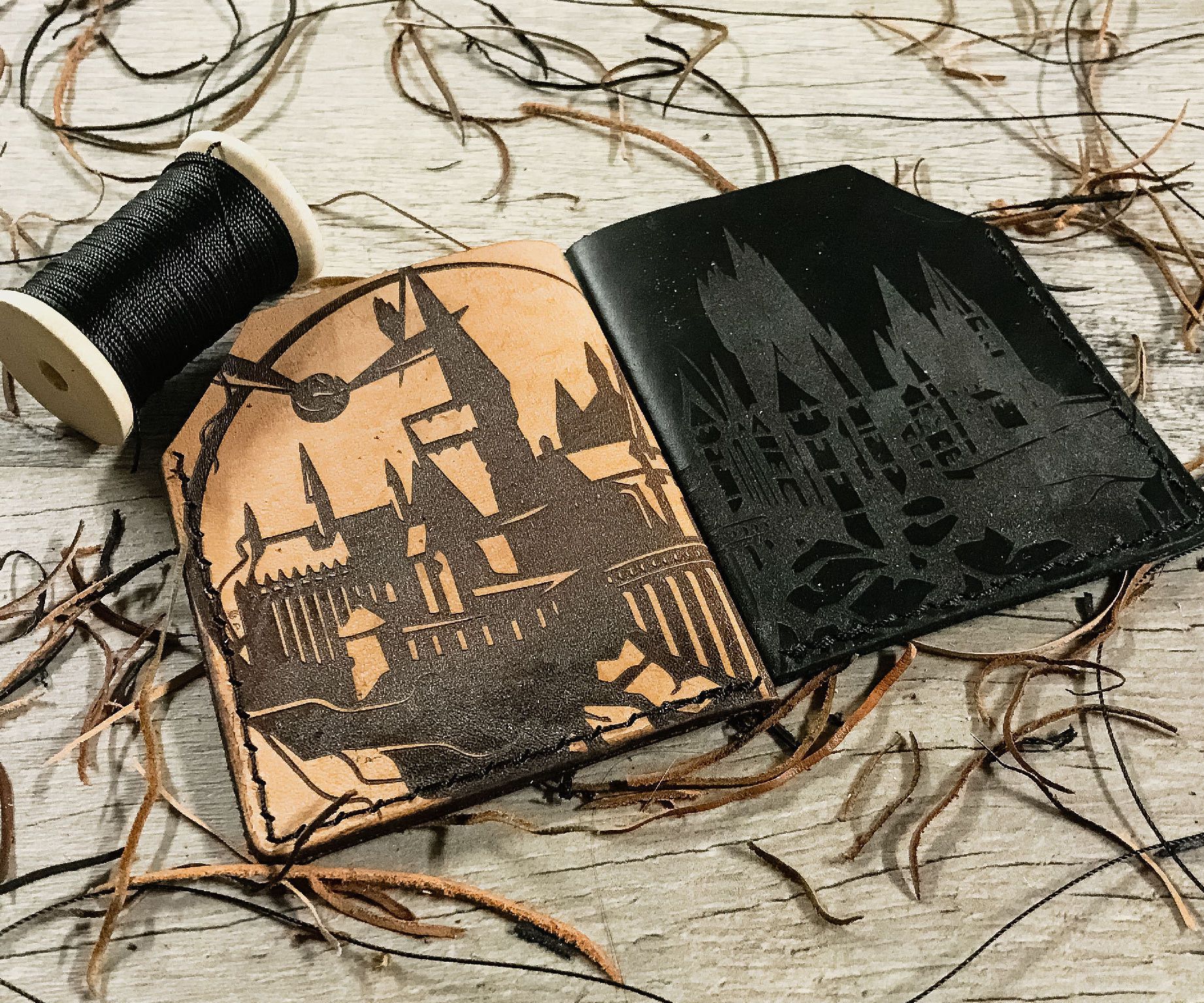 Harry Potter's Hogwarts Castle Leather Wallet : 8 Steps (with Pictures ...