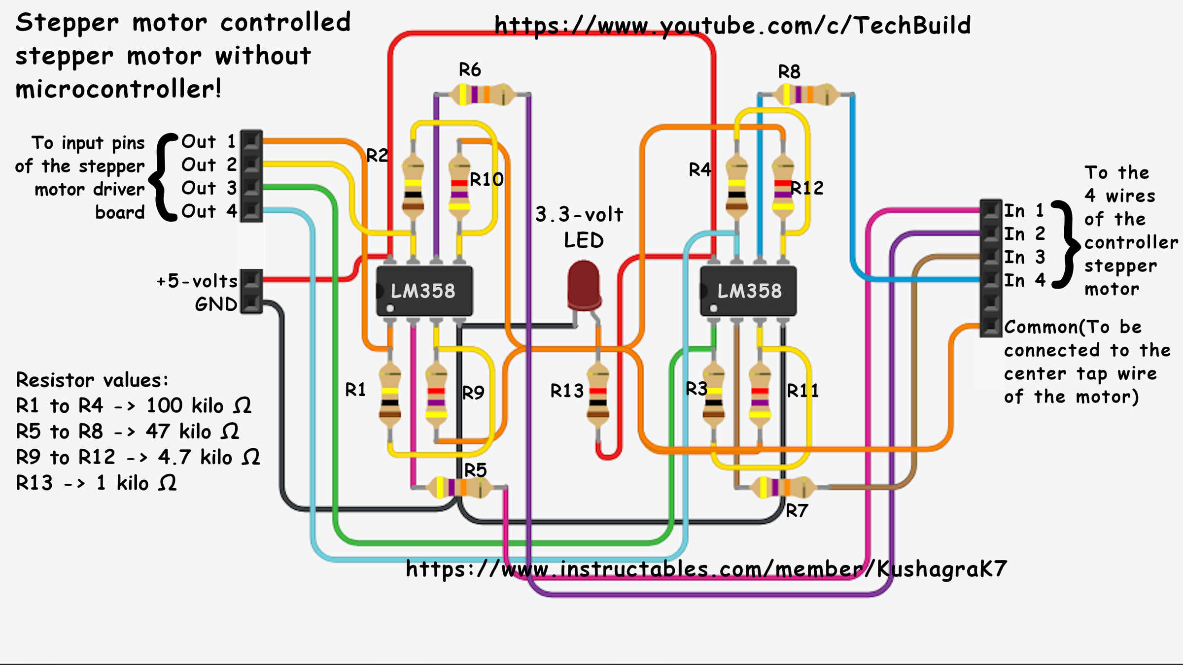 Stepper Motor Controlled Stepper Motor Without Microcontroller(V2) : 9 Steps (with Pictures ...