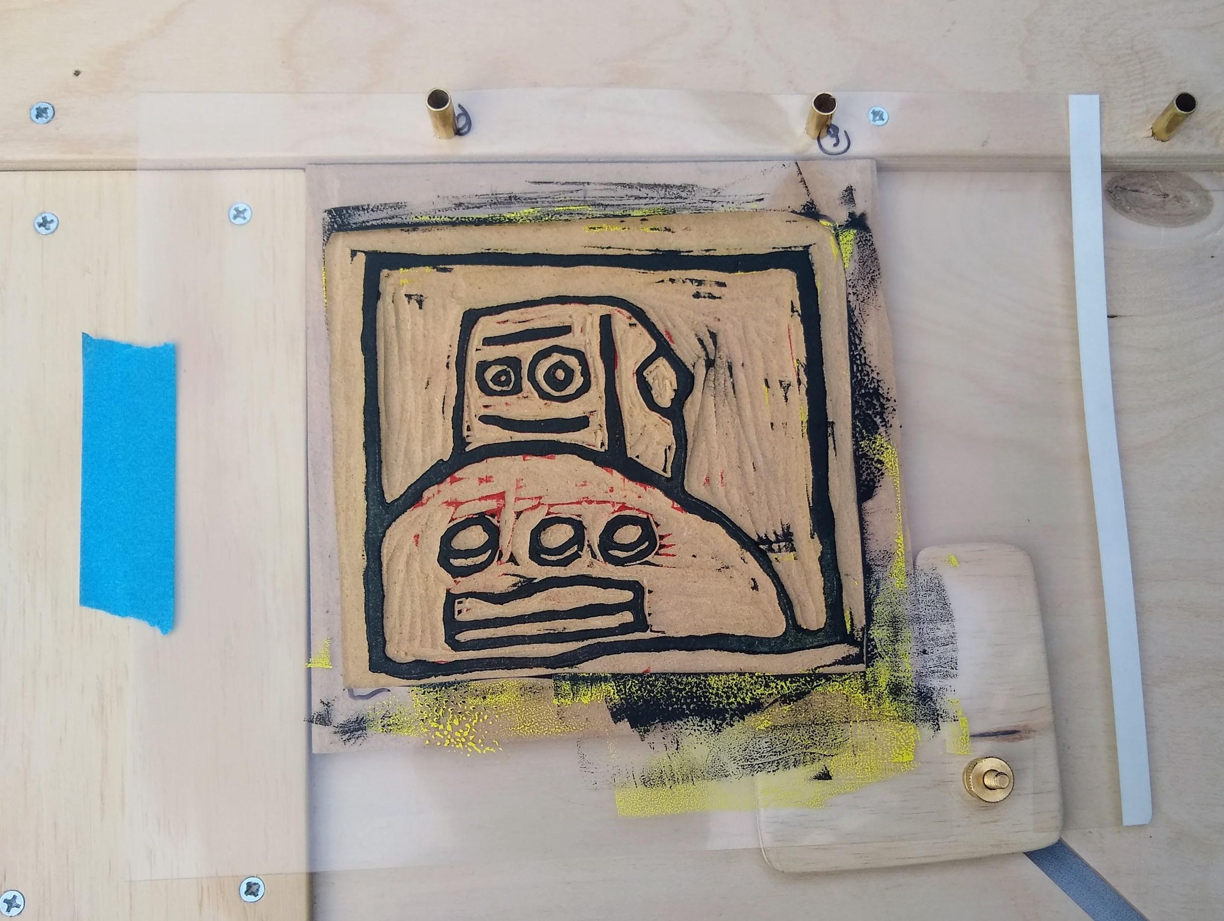 Woodcut & Linocut Printmaking Registration Jig : 10 Steps (with ...