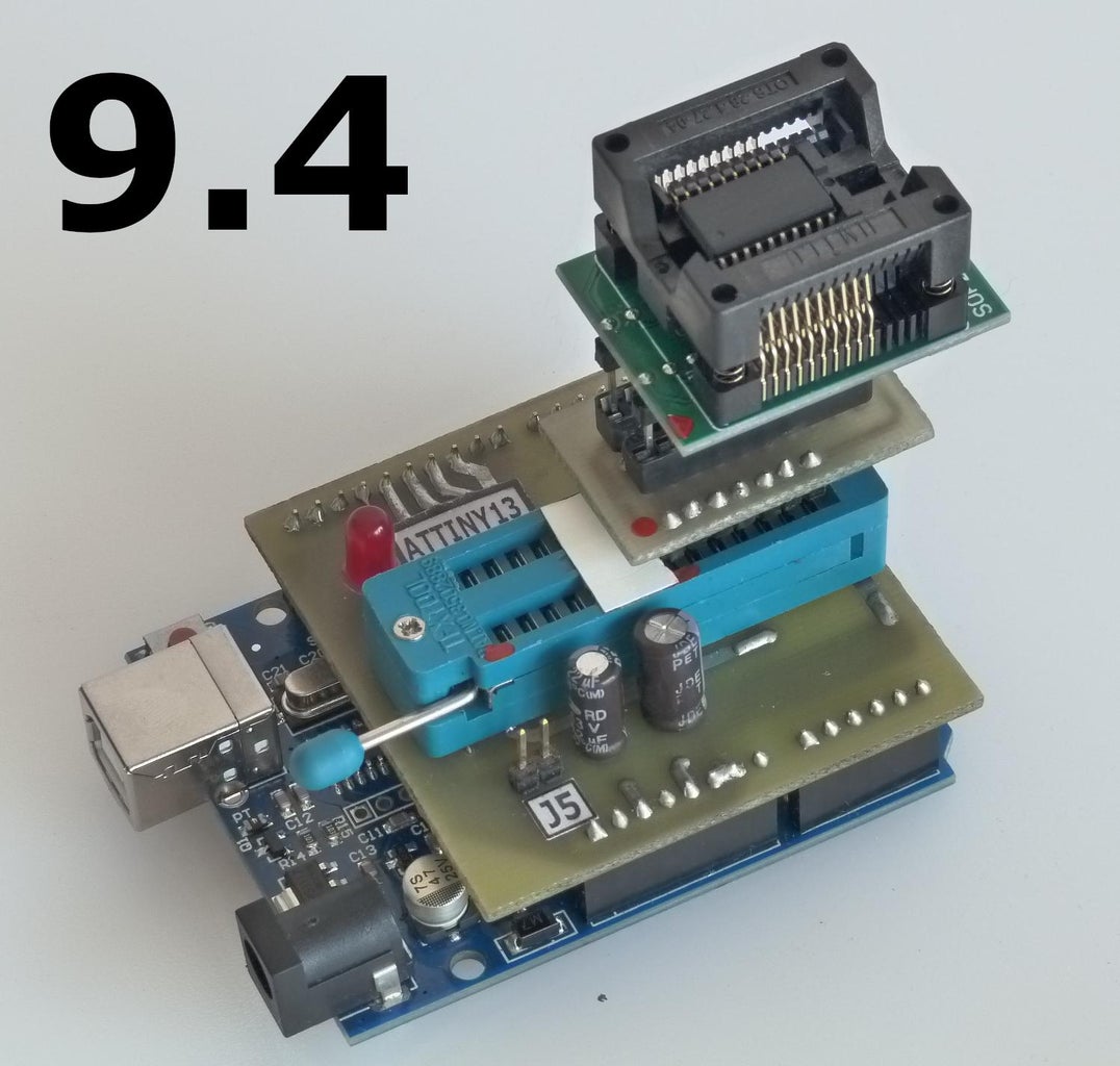 A Tiny Programmer For Attiny Microcontrollers With Arduino Uno Part1 Older Attinys 10 Steps