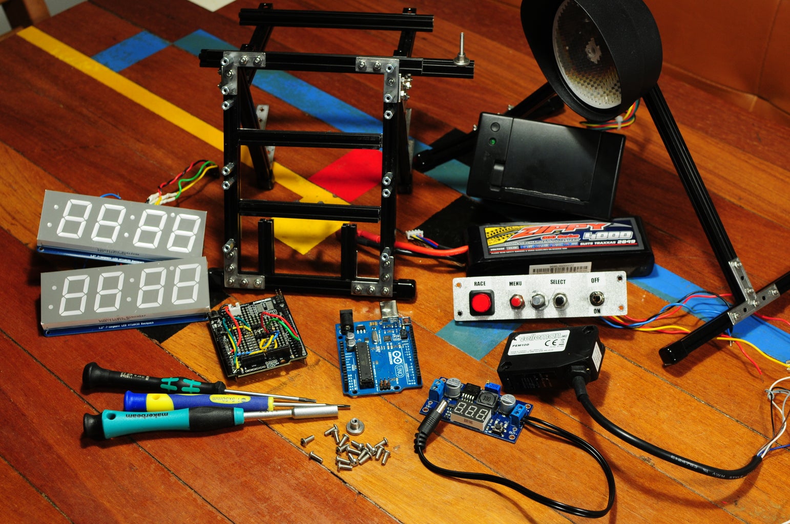 Arduino Based Lap Timer 4 Steps With Pictures Instructables
