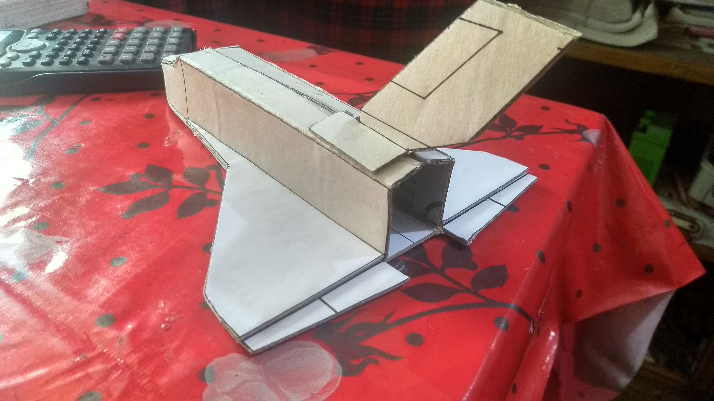 Space Shuttle Atlantis Cardboard Model (With Detachable Cardboard Stand ...