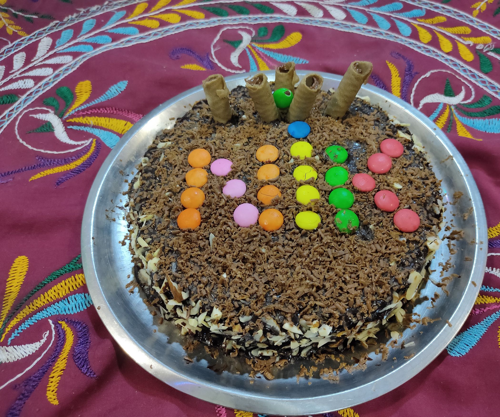 Handmade Chocolate Birthday Cake With Love : 6 Steps - Instructables