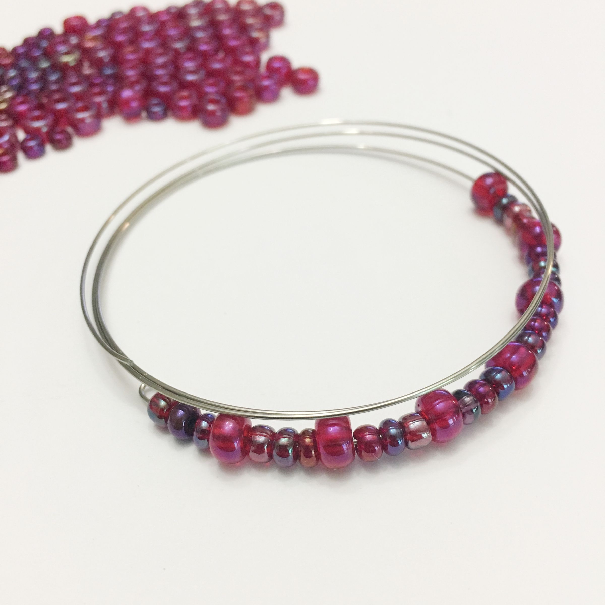 Beaded Memory Wire Cuff : 5 Steps (with Pictures) - Instructables