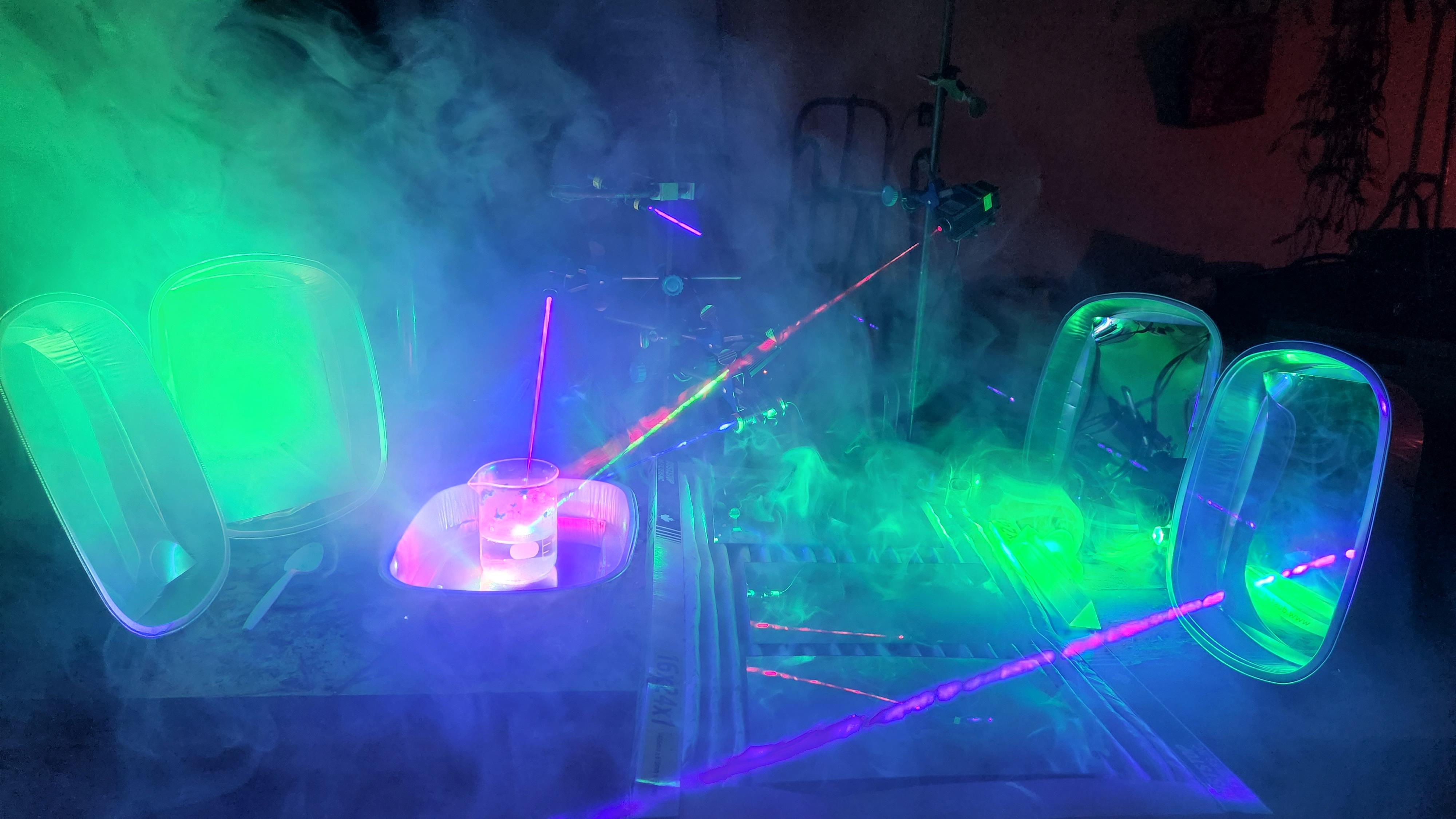Fog Machine and Laser Combined Show. : 4 Steps - Instructables