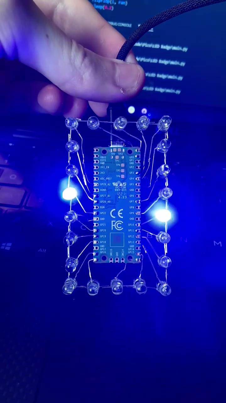 Raspberry Pi Pico LED Badge : 9 Steps (with Pictures) - Instructables
