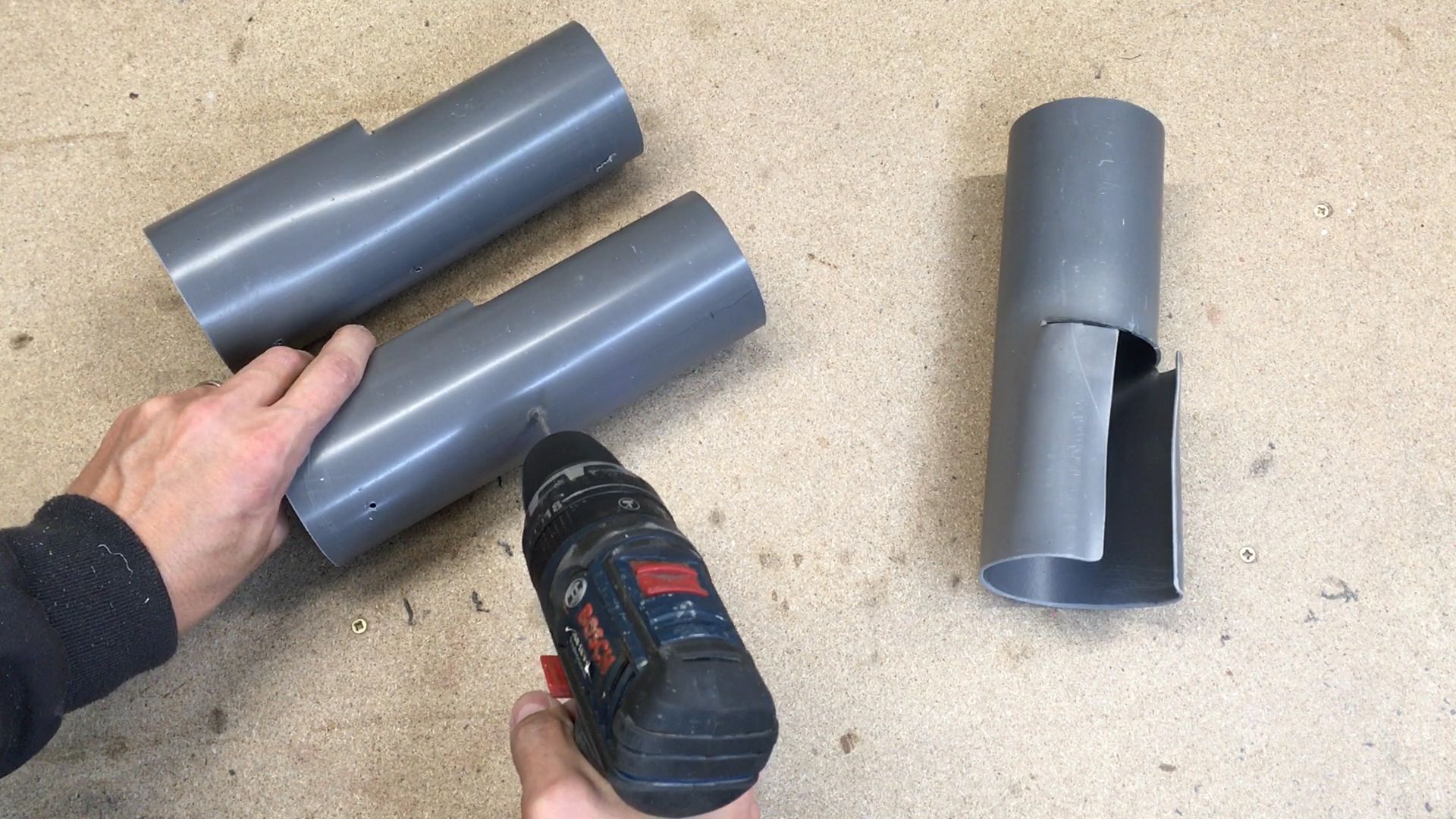How to Make Cordless Driver Holder From PVC Pipe : 5 Steps (with ...