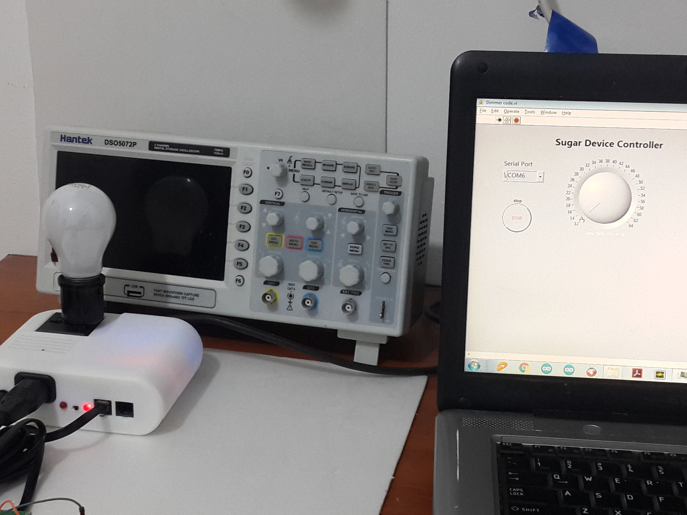 Labview Meet Arduino ! Control AC Dimmer Lamp : 6 Steps (with Pictures ...