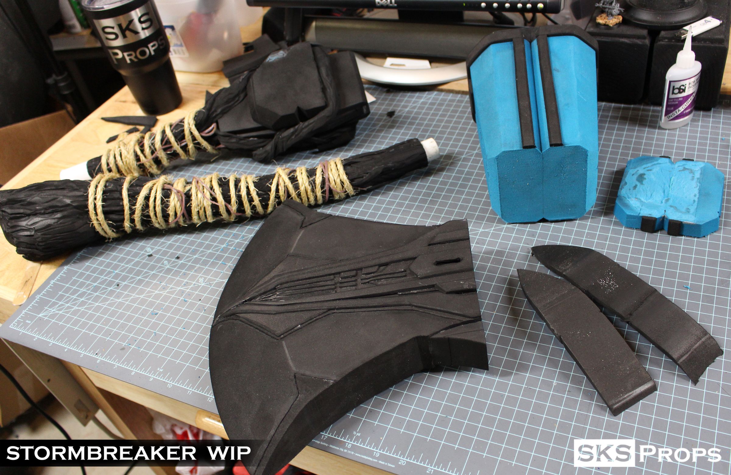 Thor's Stormbreaker Foam Cosplay Weapon - SKS Props : 11 Steps (with ...