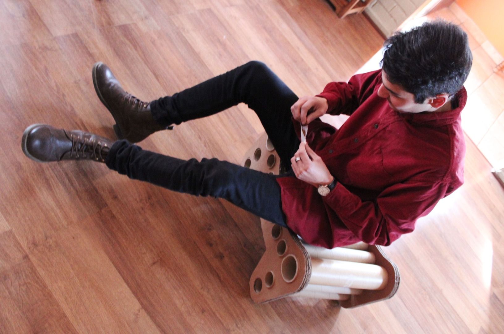 Casual Cardboard Stool : 6 Steps (with Pictures) - Instructables