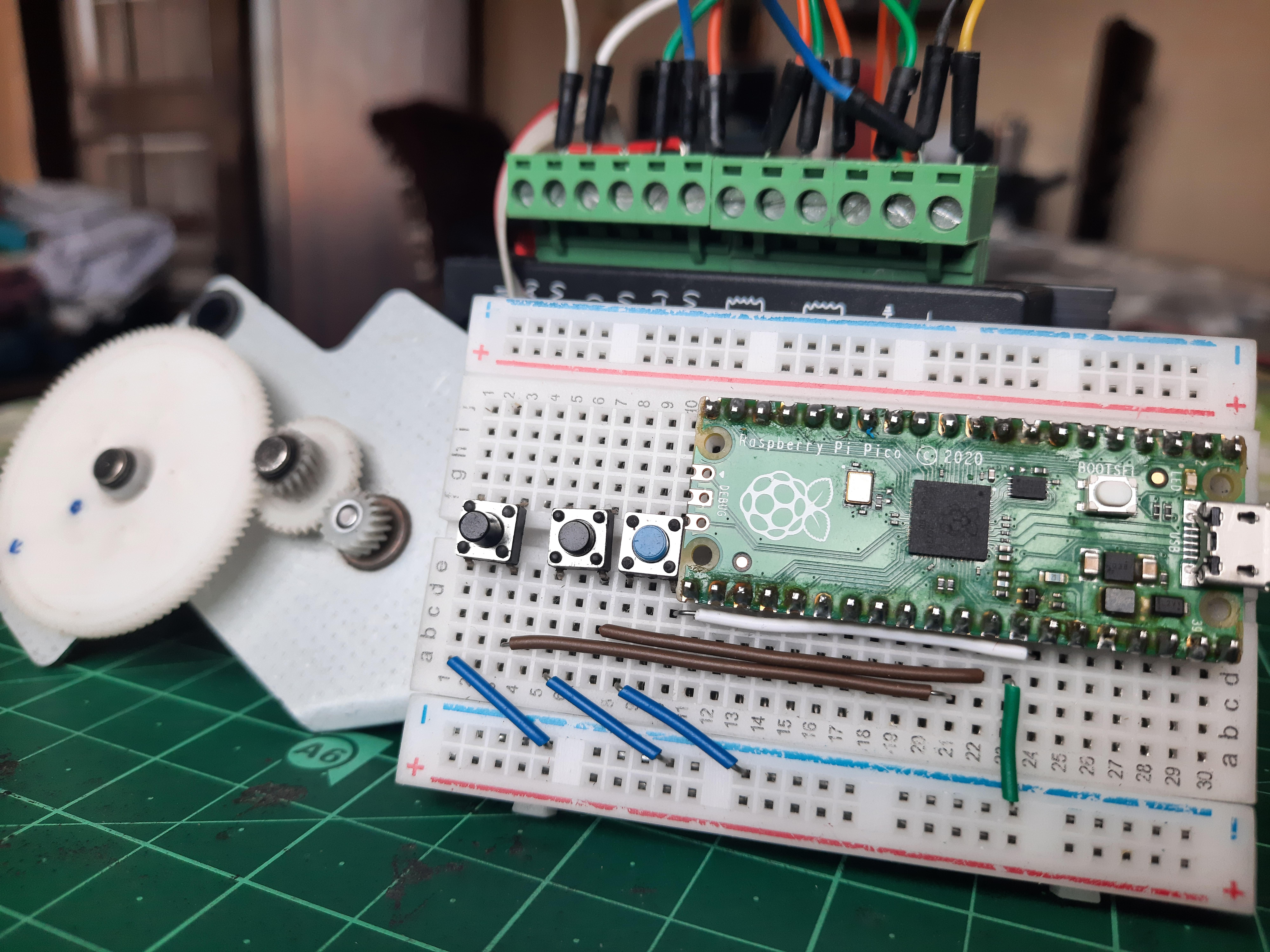 Simple Button Controlled Stepper Motor With Raspberry Pi Pico : 6 Steps ...