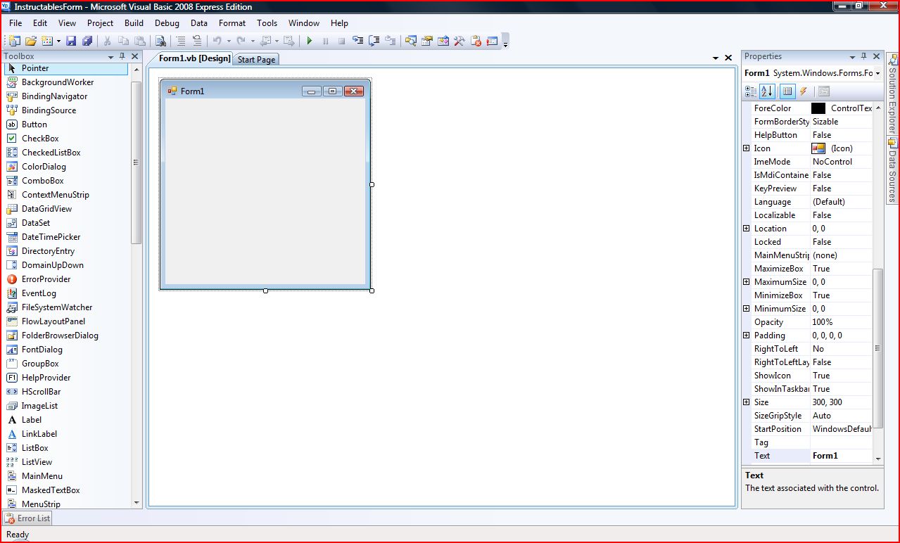 Starting Visual Basic Programming : 5 Steps - Instructables