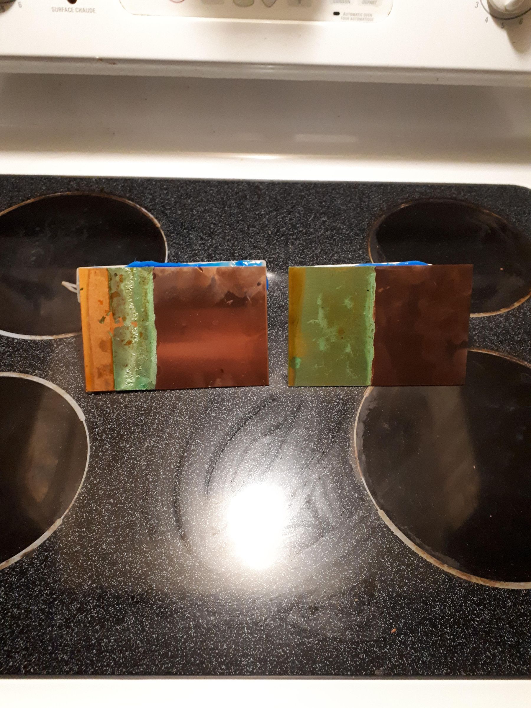 Copper Display Electroplating With Cobalt Salts and Graphite Electrodes ...