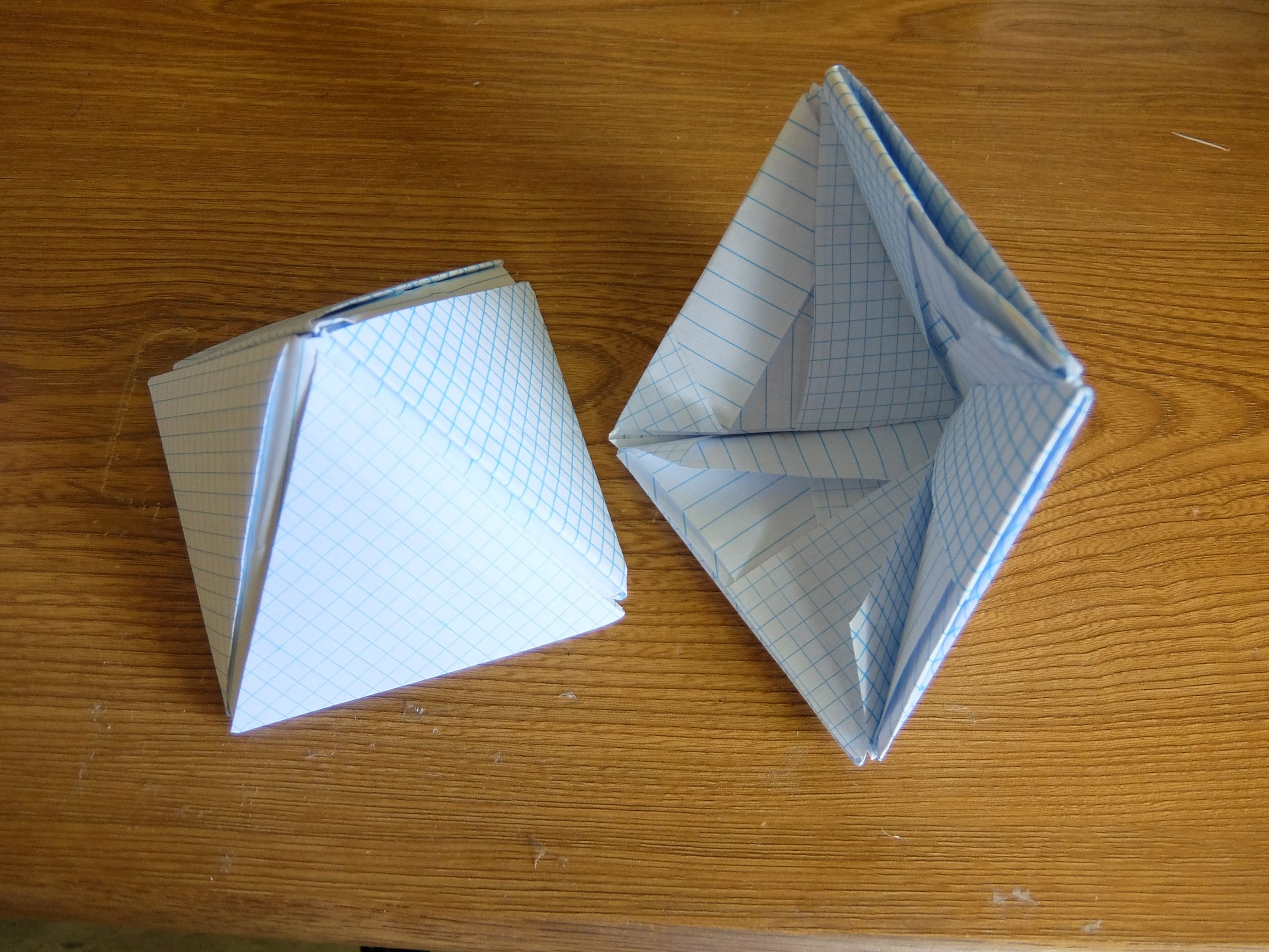 Octahedron Model DYI Using Graphing Papers : 6 Steps (with Pictures ...