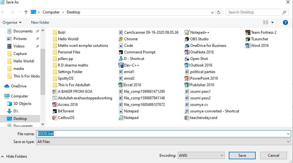 How to Make a BSOD and Scare Your Friends : 4 Steps - Instructables