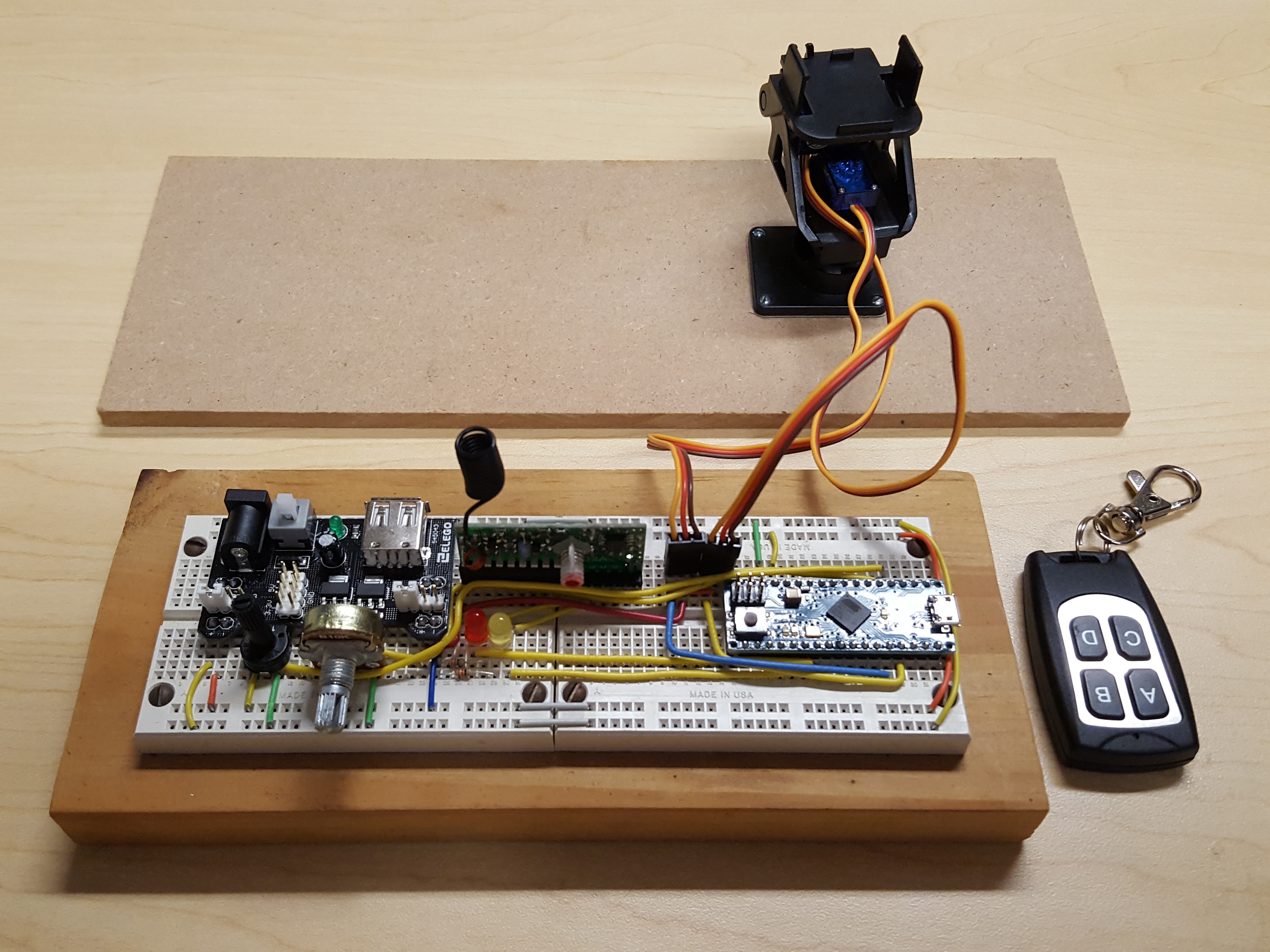 Wireless (RF) Remote Controlled Servo Based Pan/Tilt Using Arduino With ...
