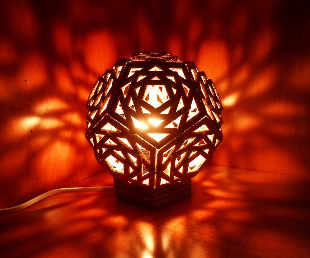 Geometric Cardboard Lamp : 8 Steps (with Pictures) - Instructables