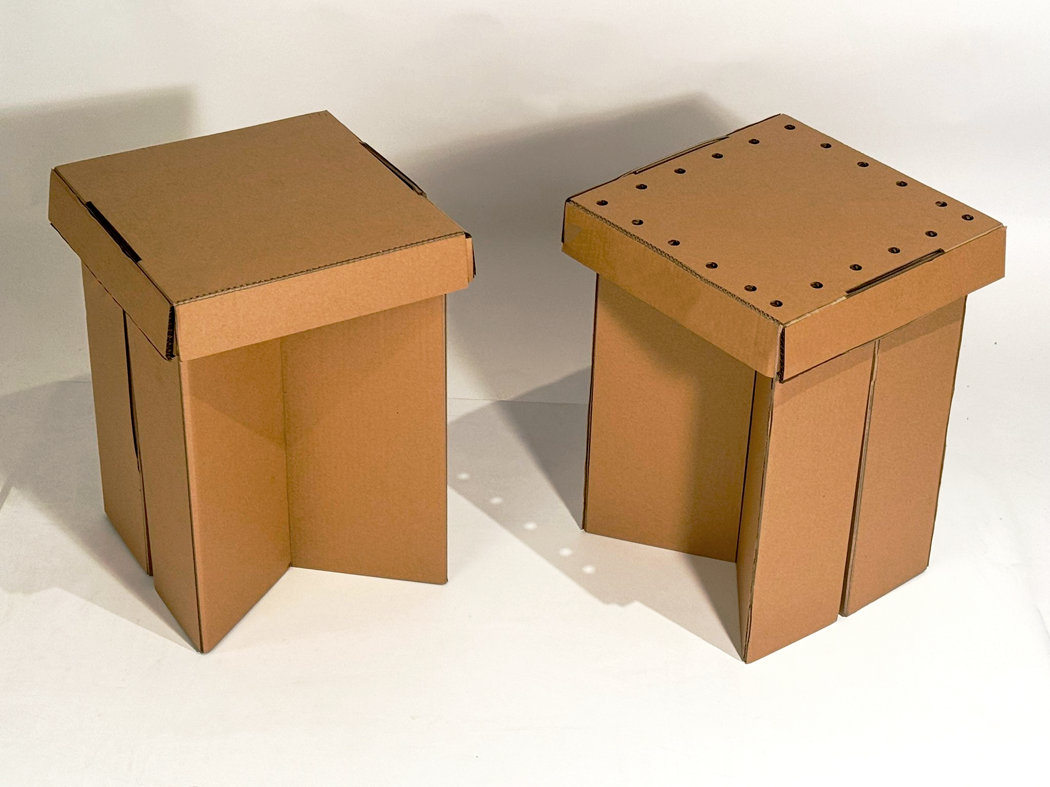 DUOPAL Cardboard Stool Without Glue : 4 Steps - Instructables