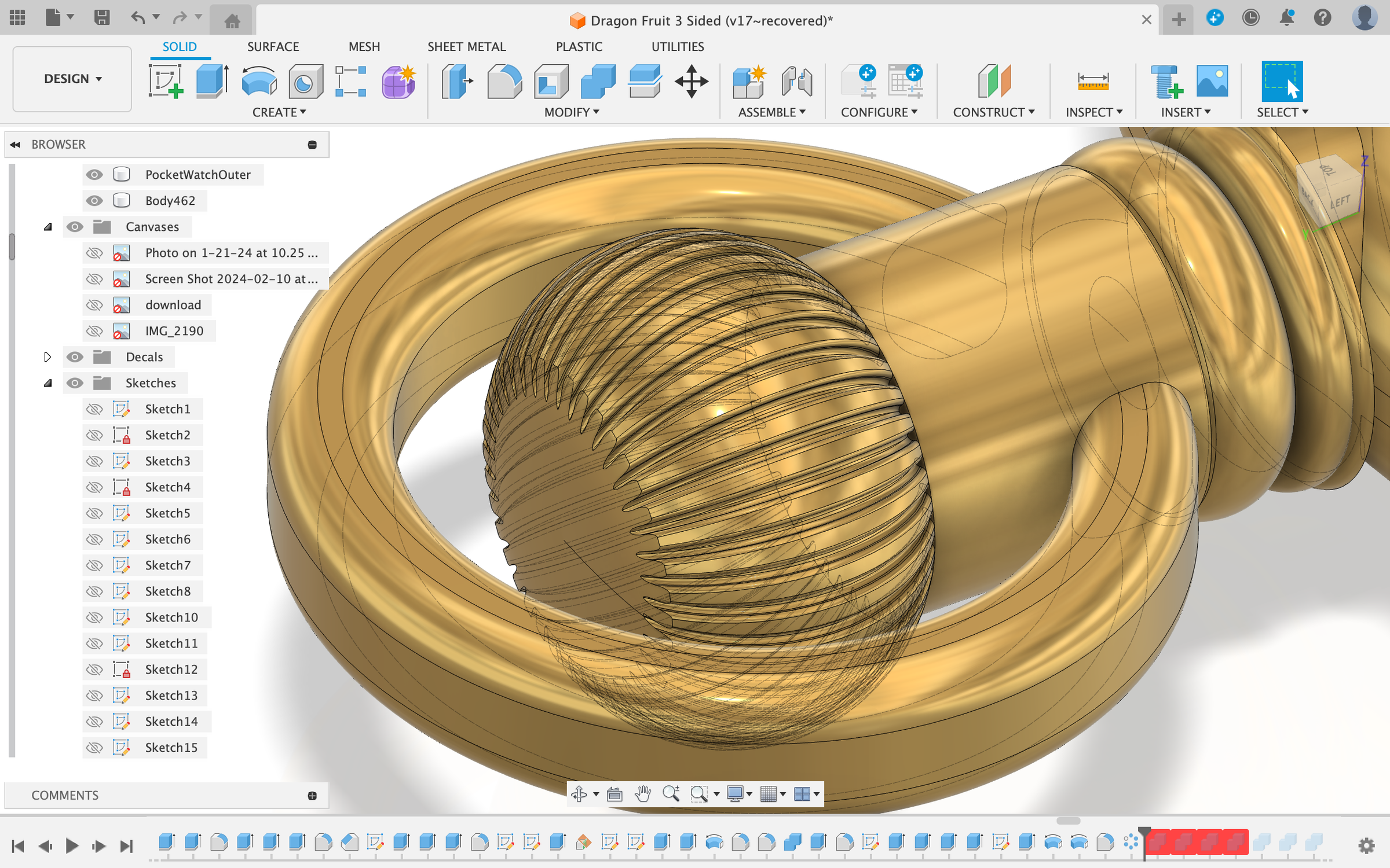 3D Printed Pocket Watch From "The Pocket Watch Gang" : 16 Steps (with ...