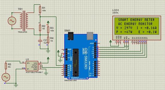Smart Enery Meter (AC Current) on Proteus : 6 Steps - Instructables