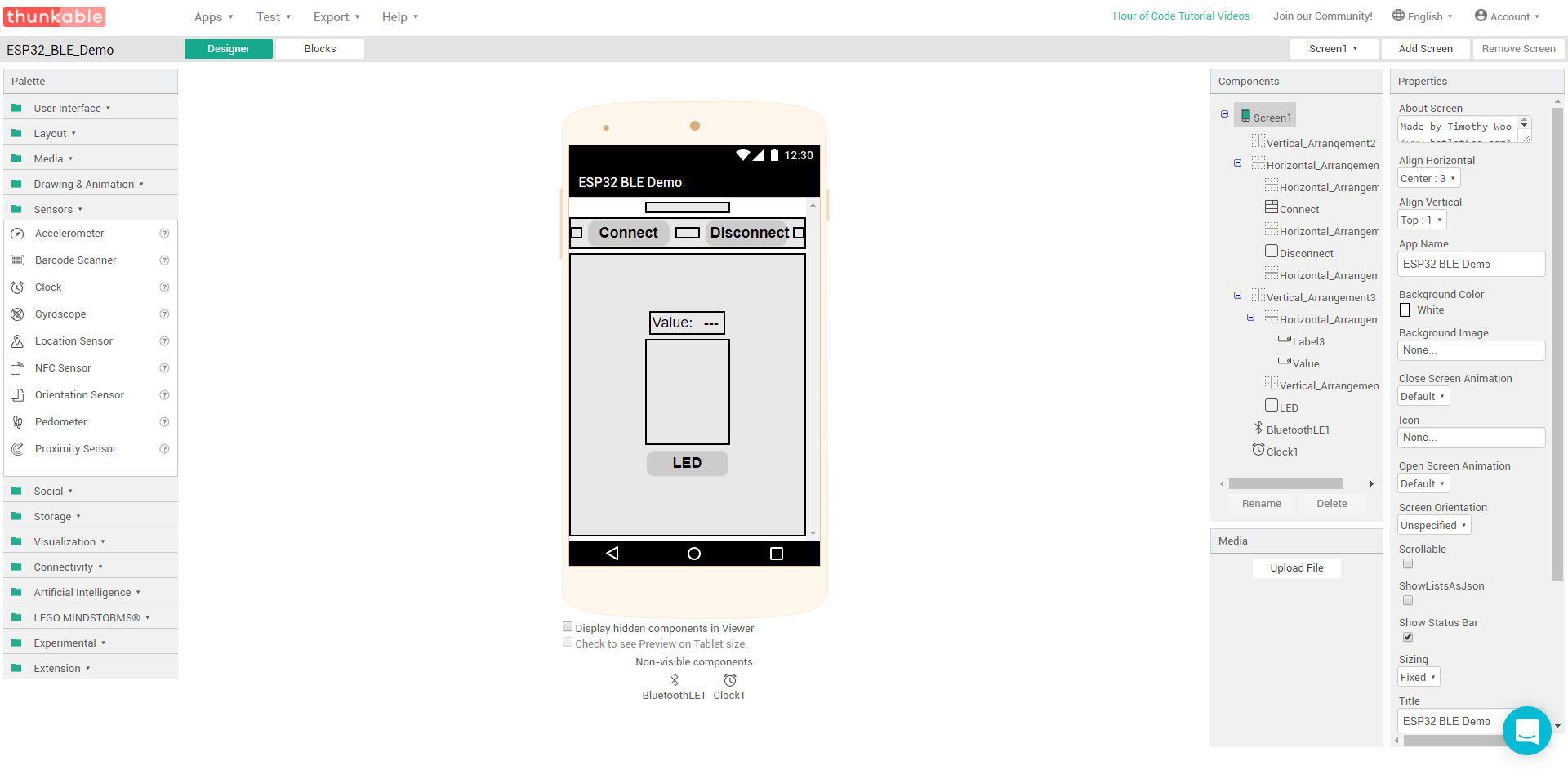 ESP32 BLE + Android + Arduino IDE = AWESOME : 5 Steps (with Pictures ...