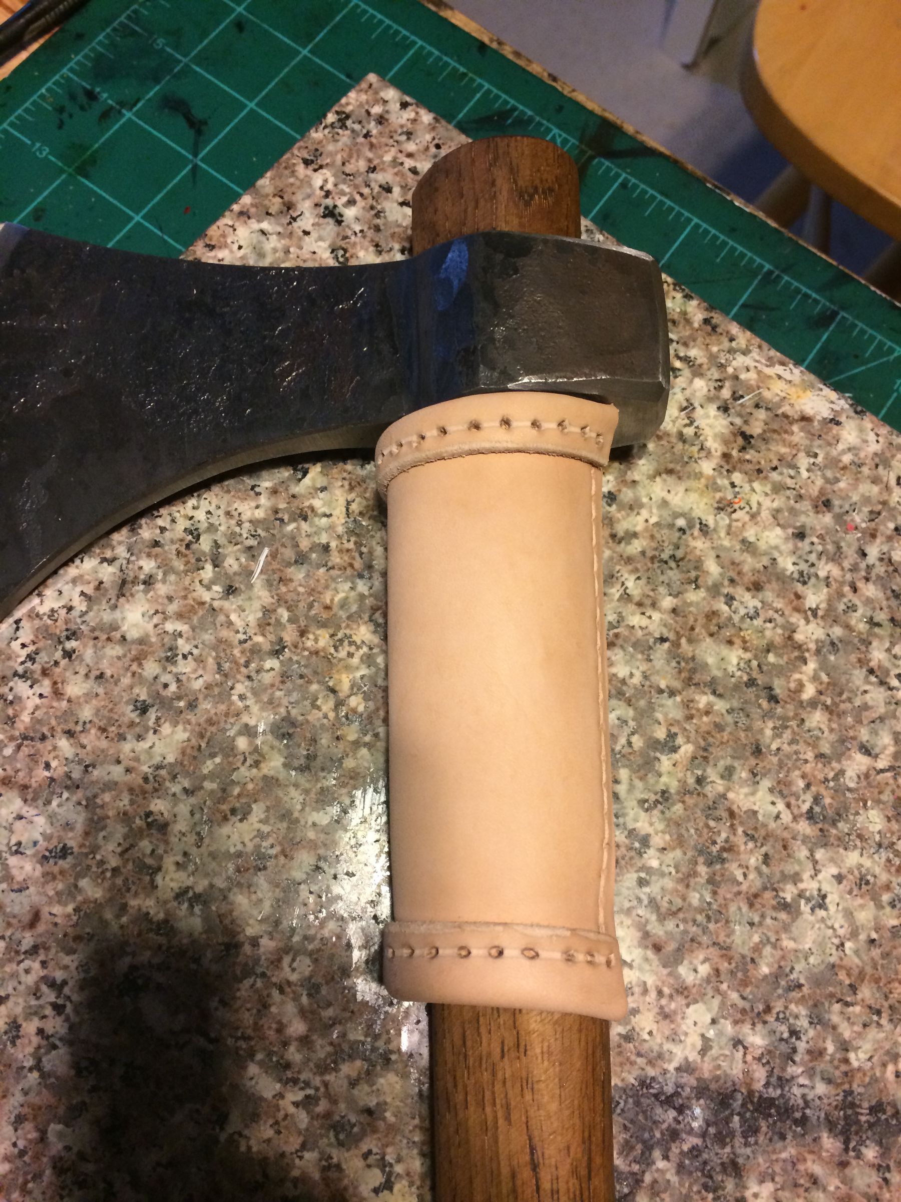 Tomahawk Sheath, Haft Wrap, and Belt Holster : 3 Steps - Instructables
