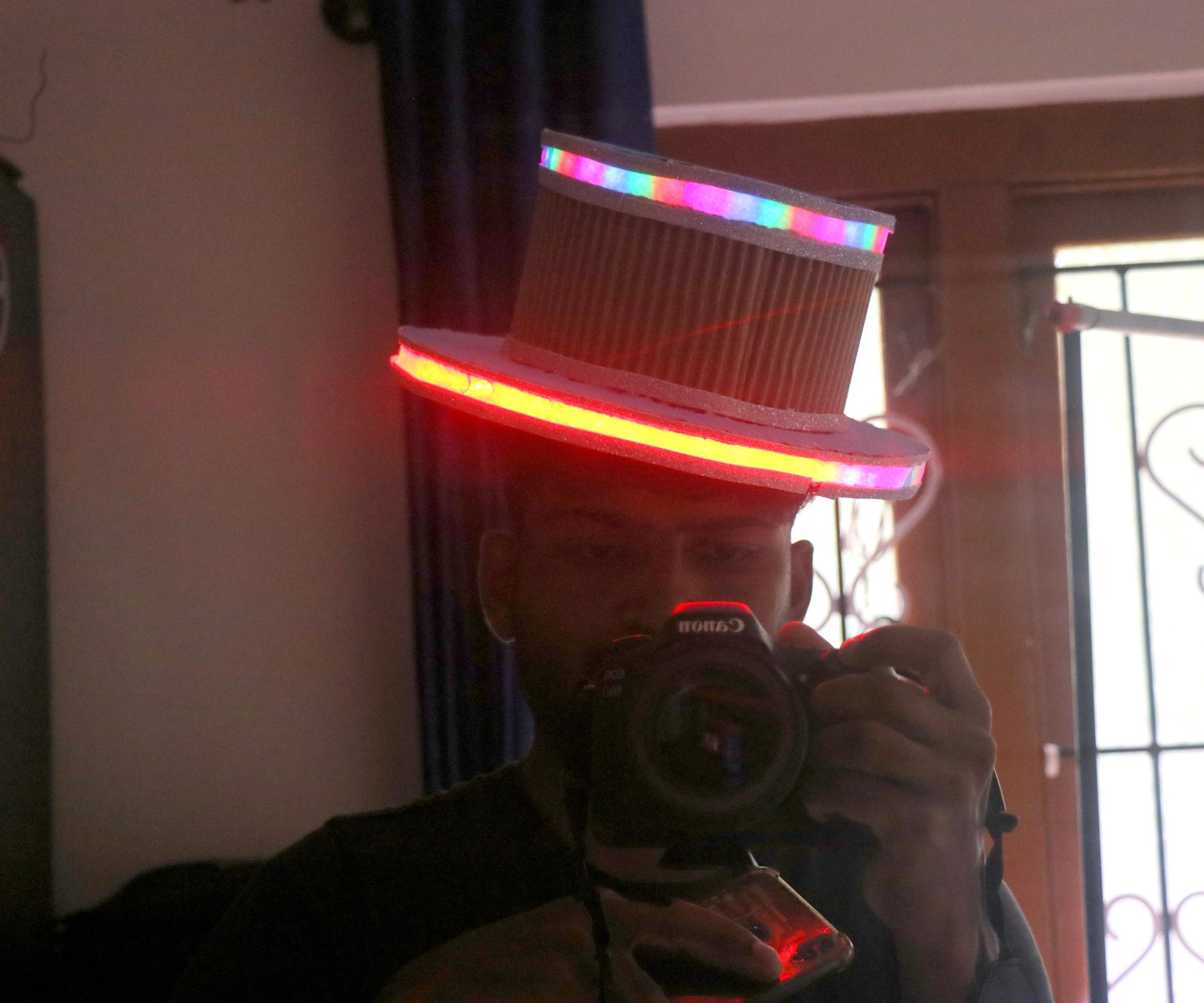 Make Programmable LED Hat Controlled by Smartphone : 5 Steps (with ...