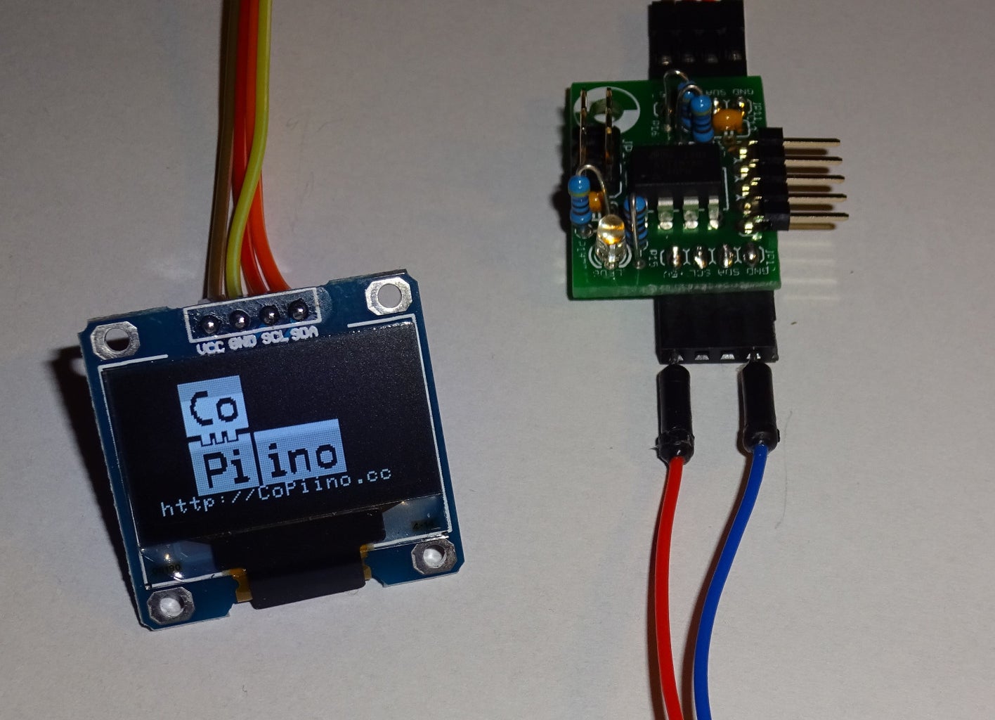 Attiny85 Connects To I2c Oled Display Great Things Can Be Small 3