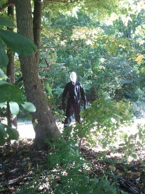 Slender Man Costume Stilts Slenderman Halloween Prop