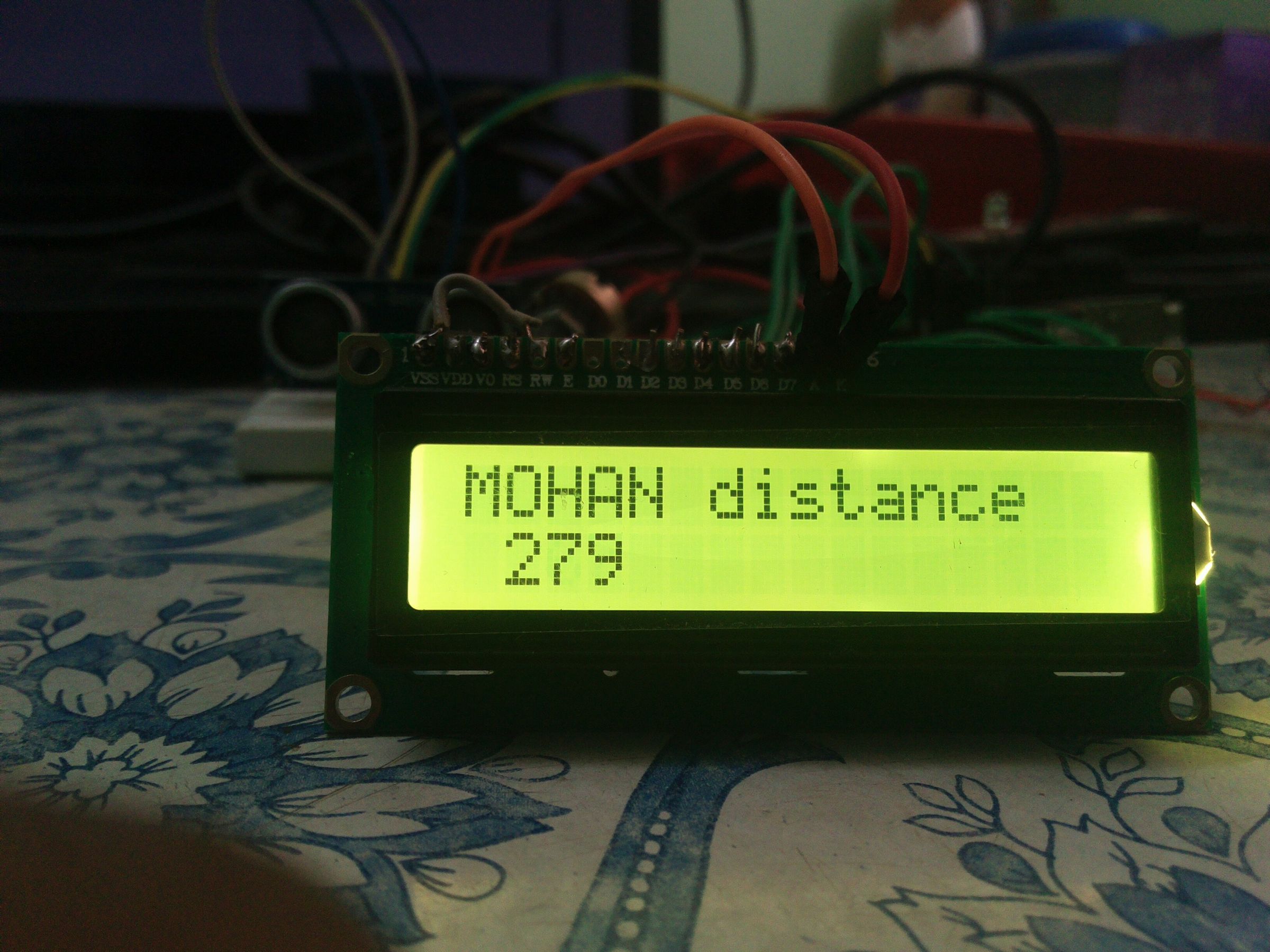DISTANCE MEASUREMENT AND LCD DISPLAY BY ARDUINO : 5 Steps - Instructables