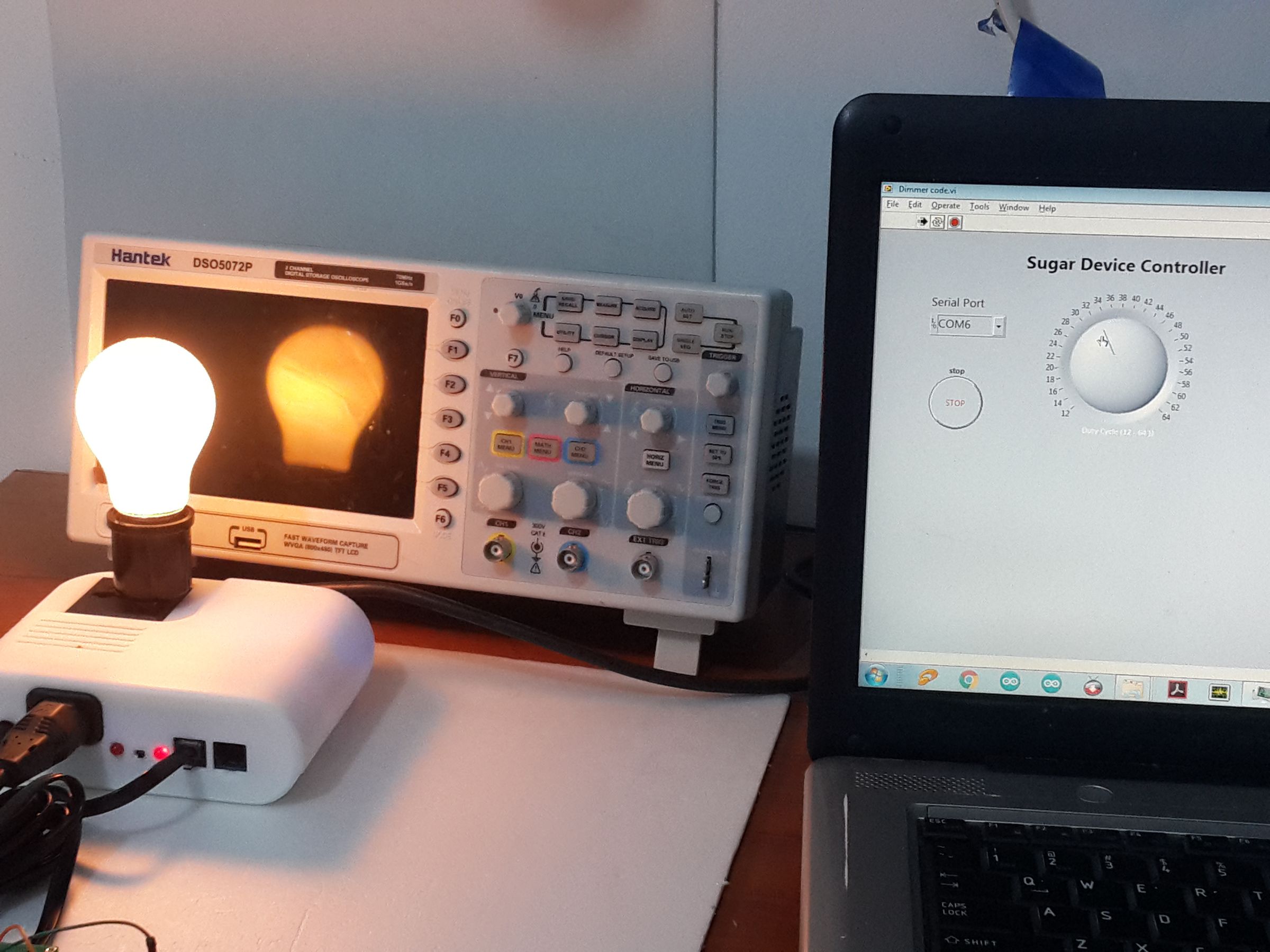 Labview Meet Arduino ! Control AC Dimmer Lamp : 6 Steps (with Pictures ...