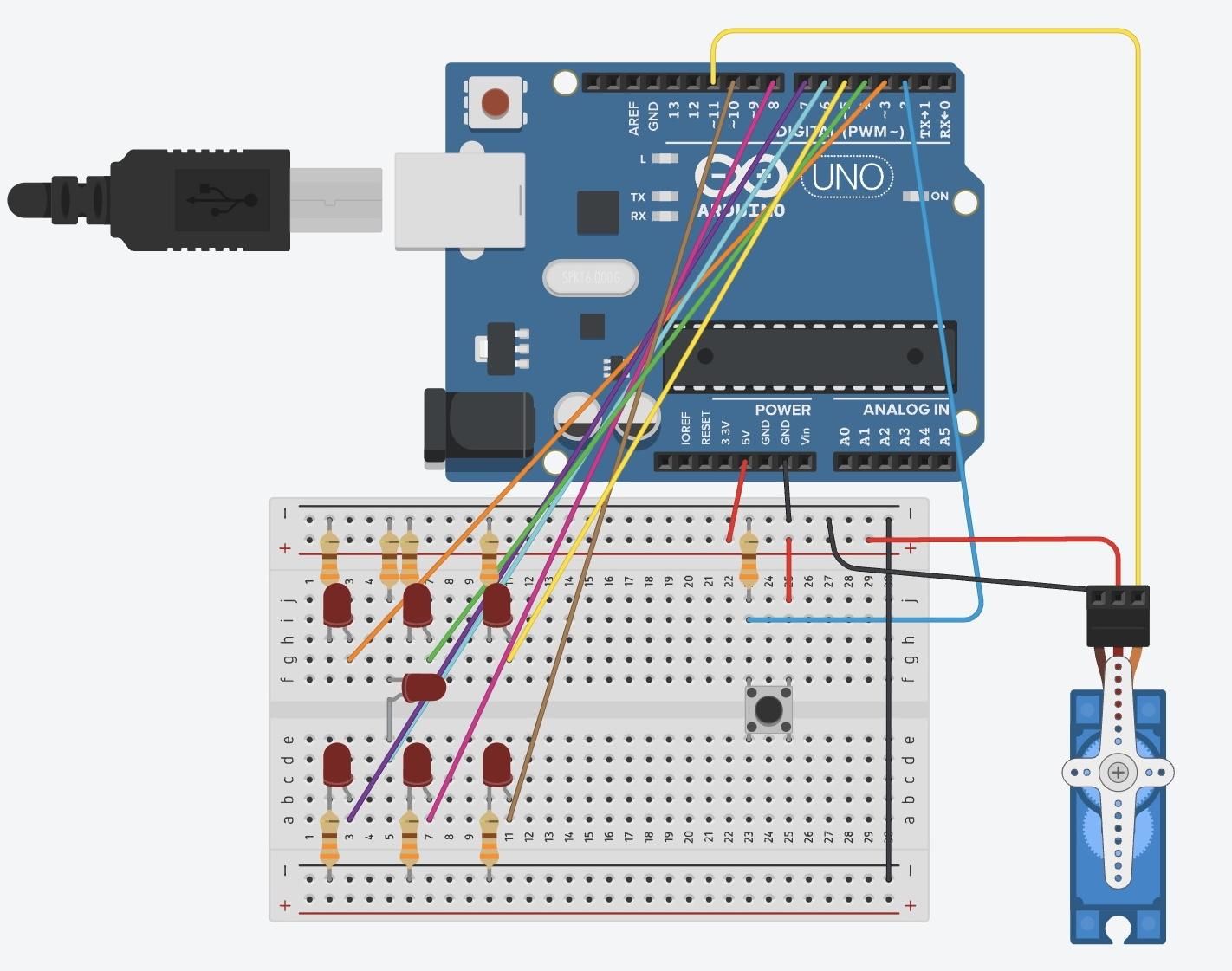 LED Arduino Dice With Servo Motor : 5 Steps - Instructables