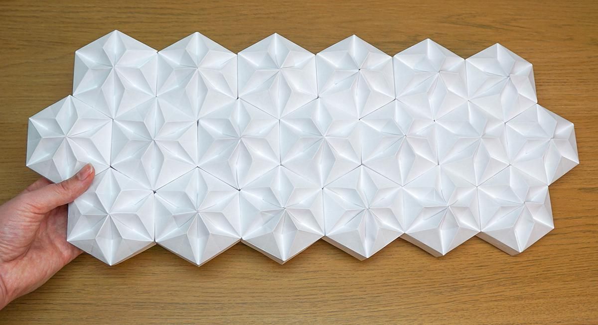 DIY Origami Hexagon Wall Decor | Paper-Folding Art Project : 11 Steps ...