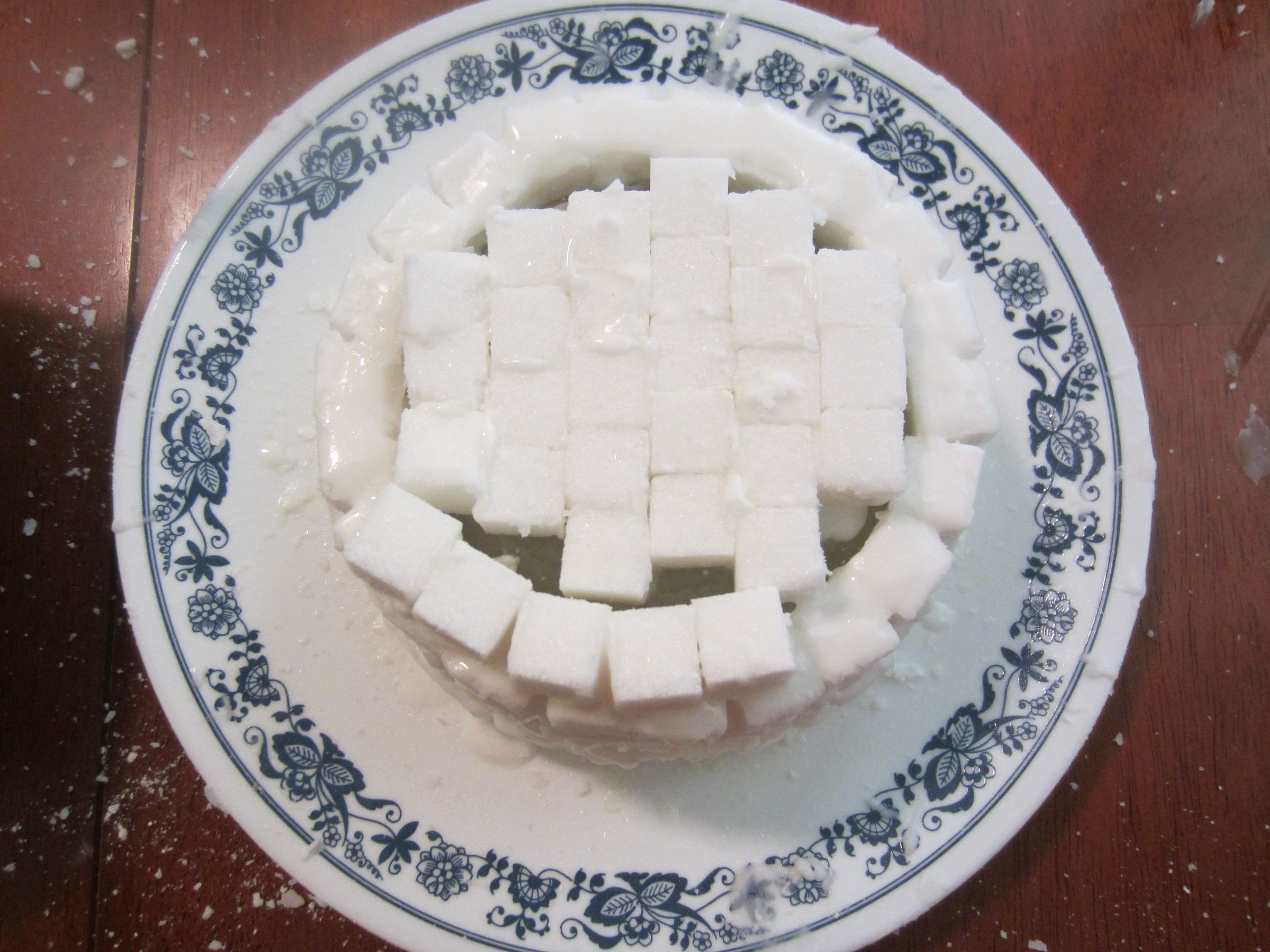 Edible White Chocolate-Coconut Polar Bear on Sugar Cube Igloo Sculpture ...